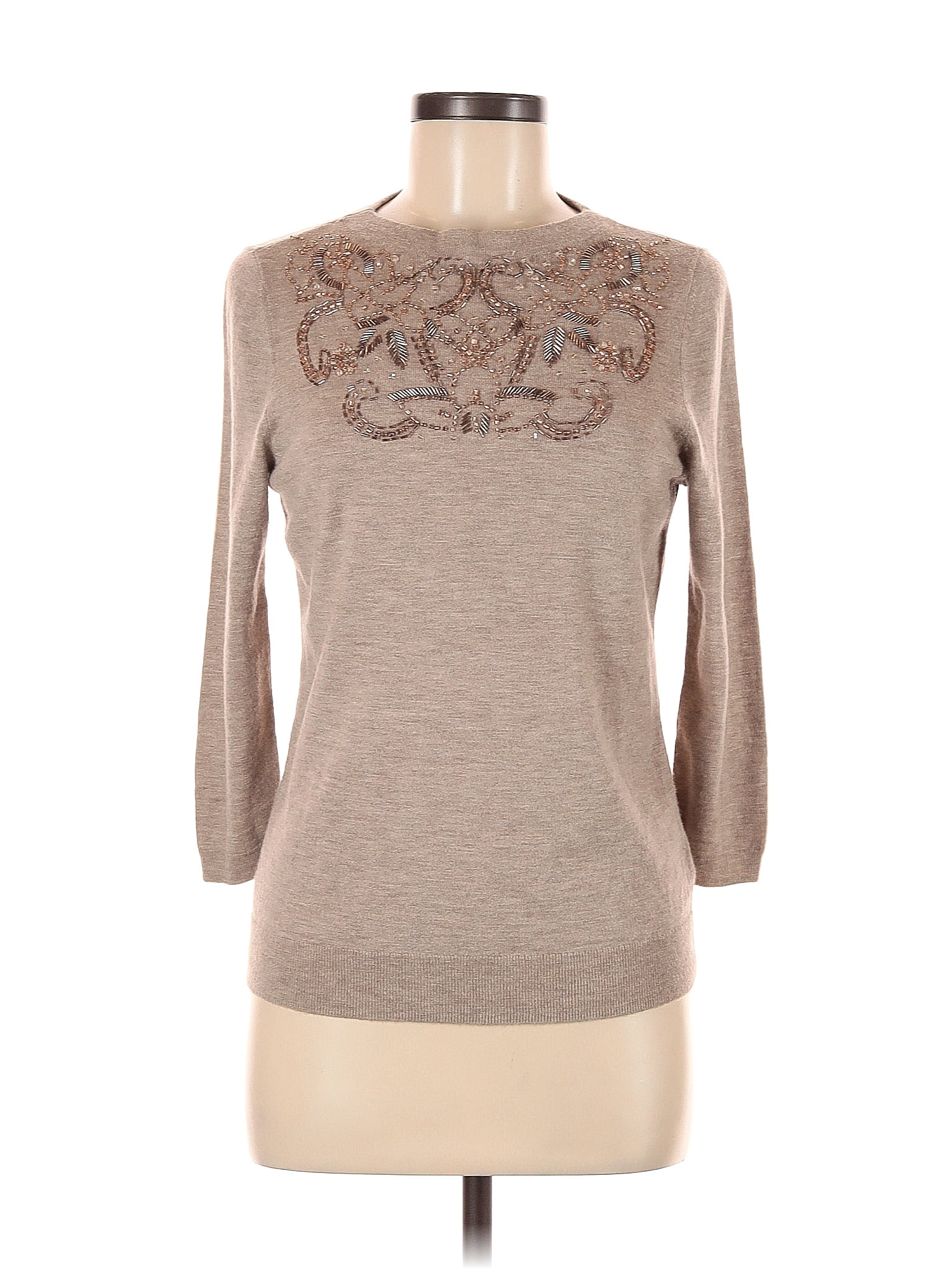 Talbots Marled Tan Pullover Sweater Size M - 75% off | ThredUp