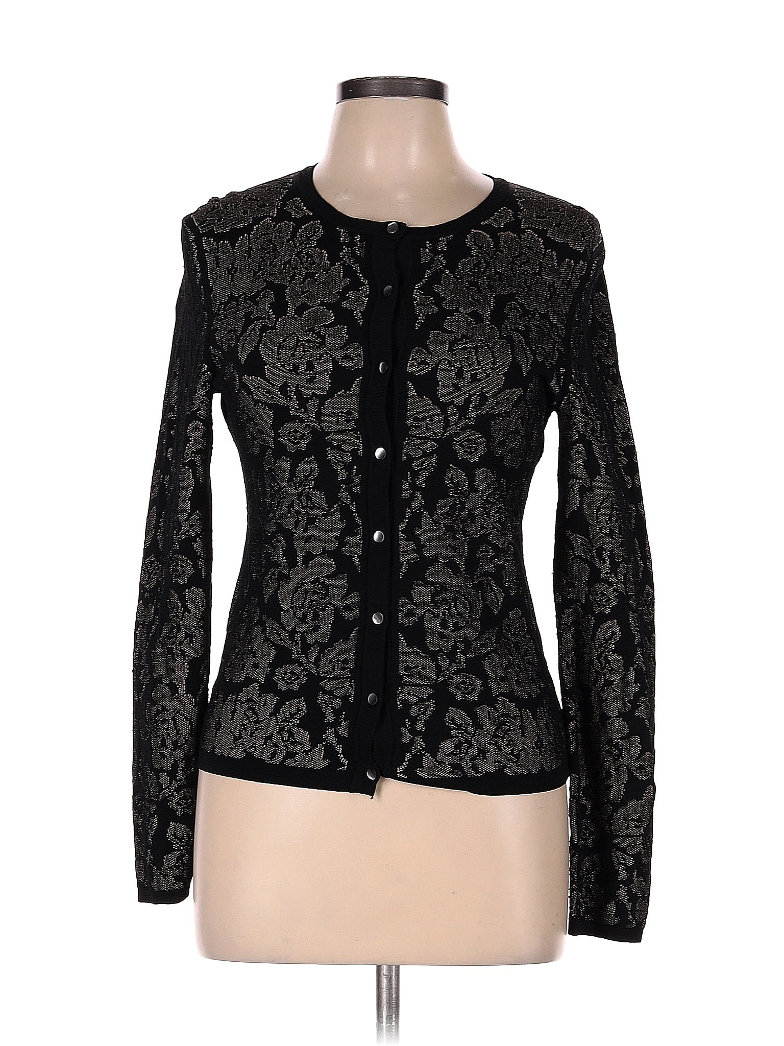 Ann Taylor Color Block Black Cardigan Size M - 75% off | ThredUp