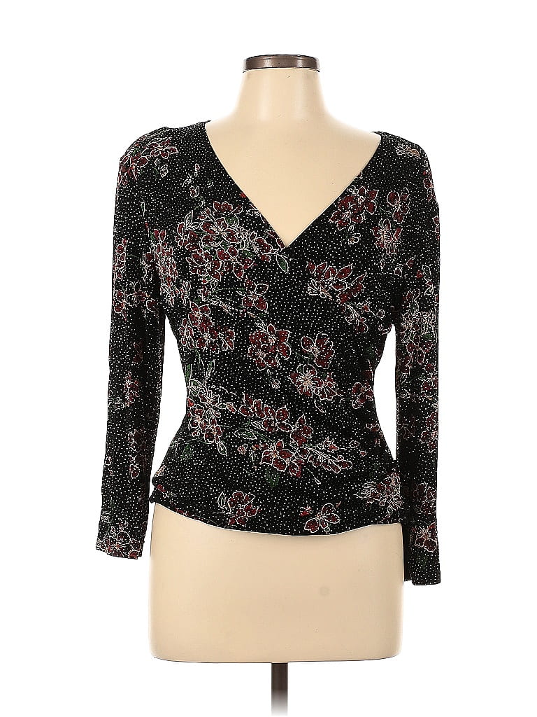 MSK Black Long Sleeve Blouse Size L - 64% off | ThredUp