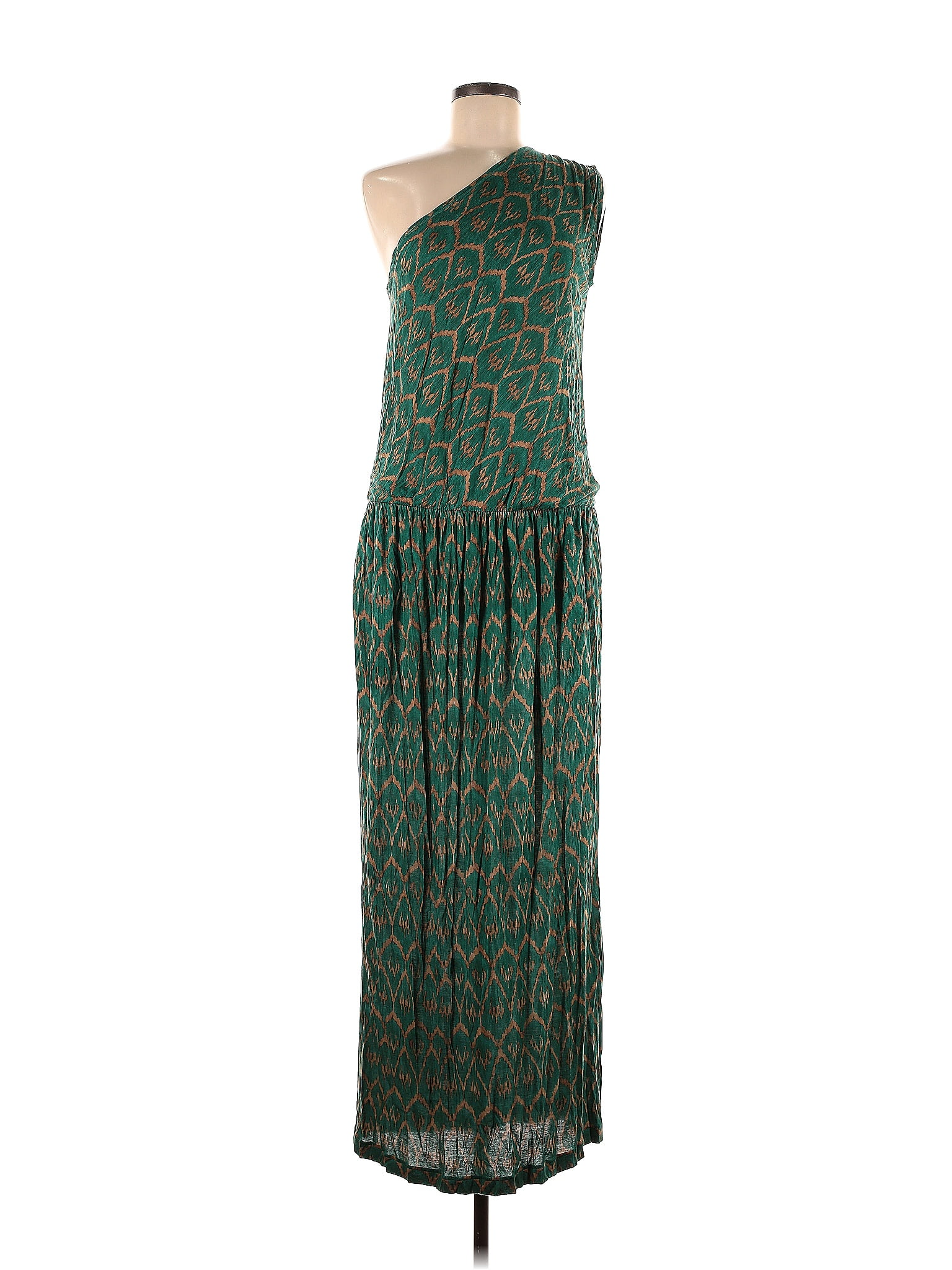 RACHEL Rachel Roy 100% Modal Multi Color Green Casual Dress Size M - 70 ...