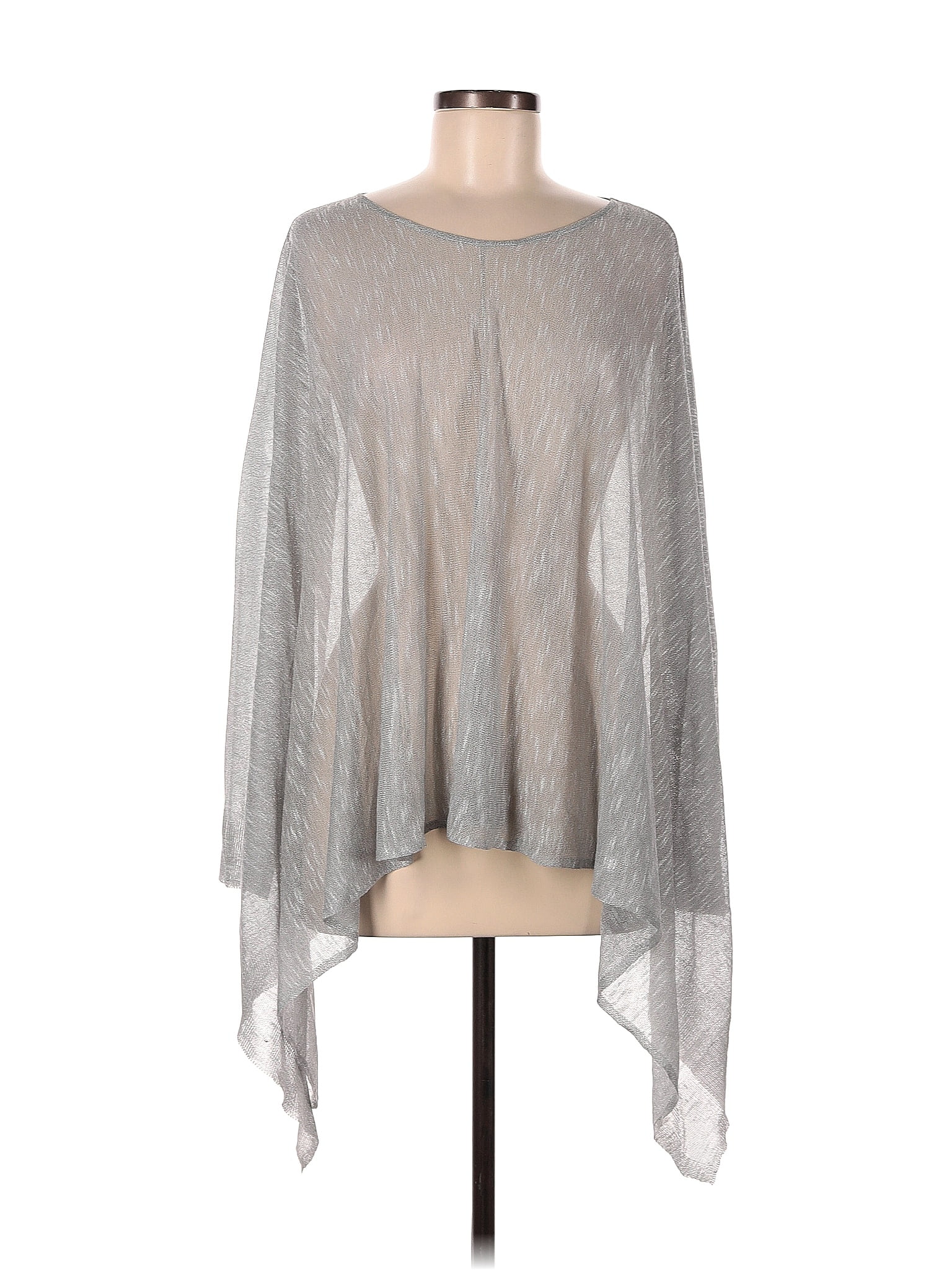 Kerisma Solid Gray Silver Poncho Size L - 66% off | ThredUp