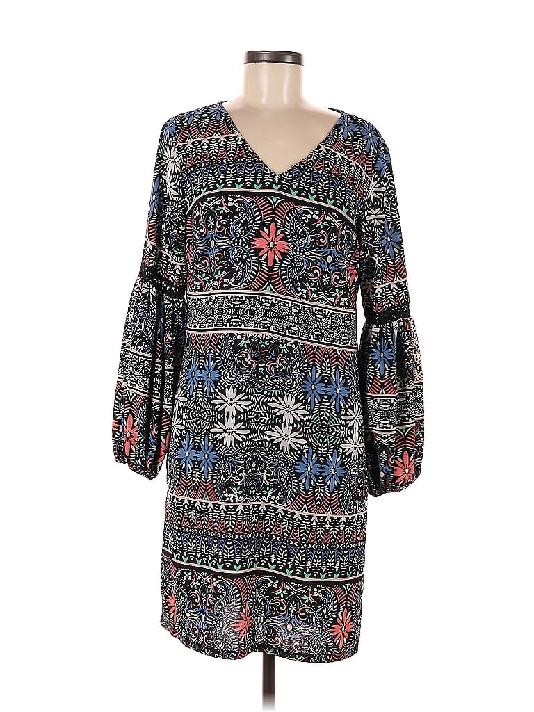 MSK Paisley Gray Casual Dress Size M - 67% off | ThredUp