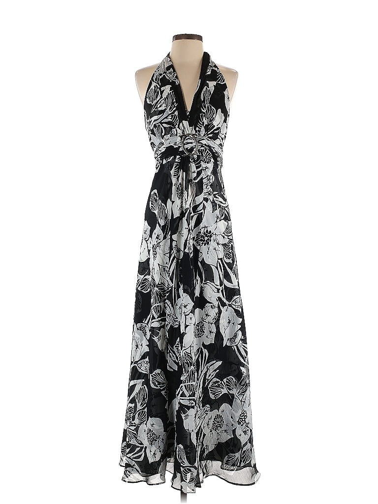 White House Black Market 100% Polyester Floral Multi Color Black Casual Dress Size 4 - 70% off ...