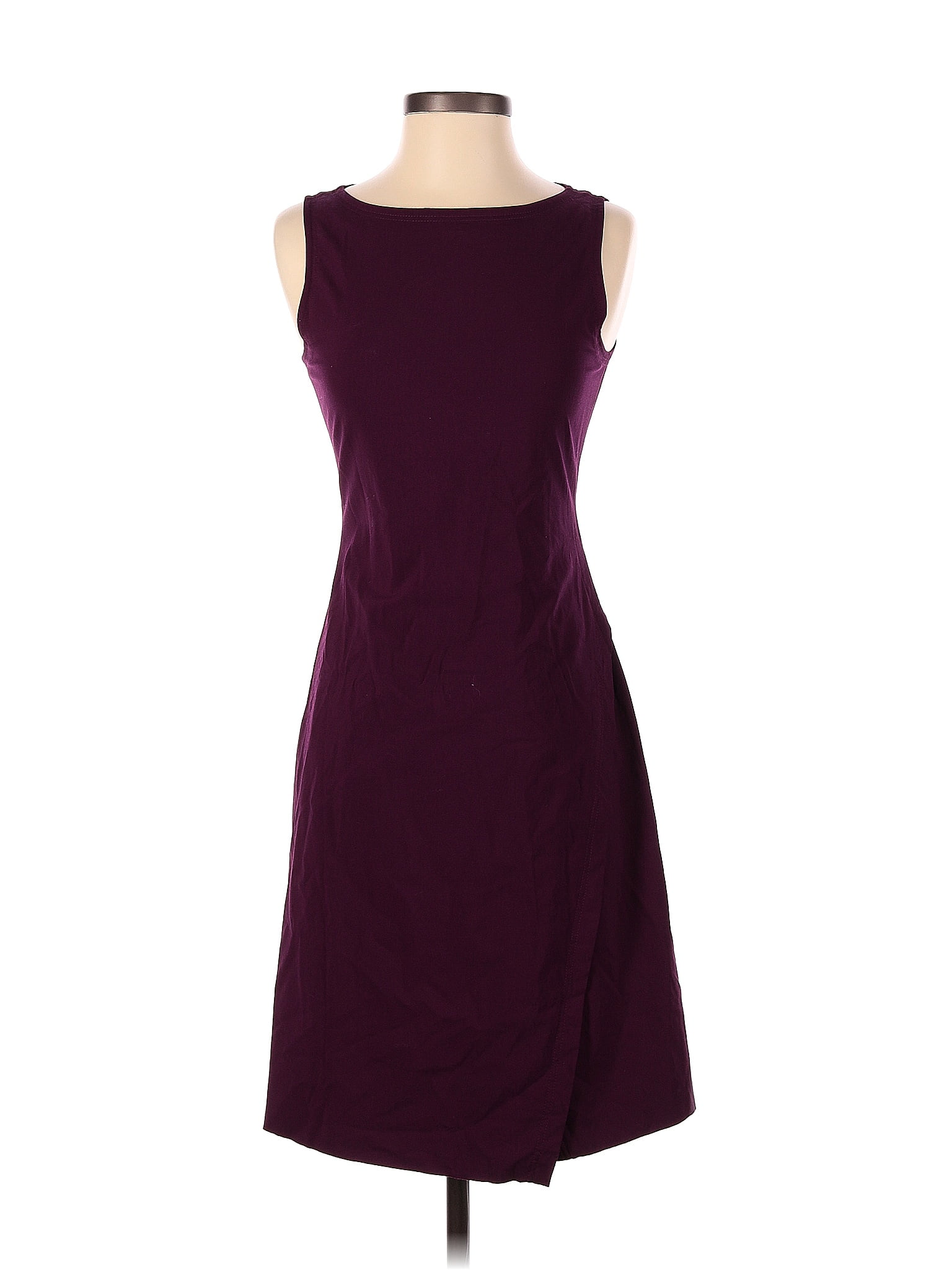 Theory Solid Purple Burgundy Casual Dress Size 2 80 Off Thredup