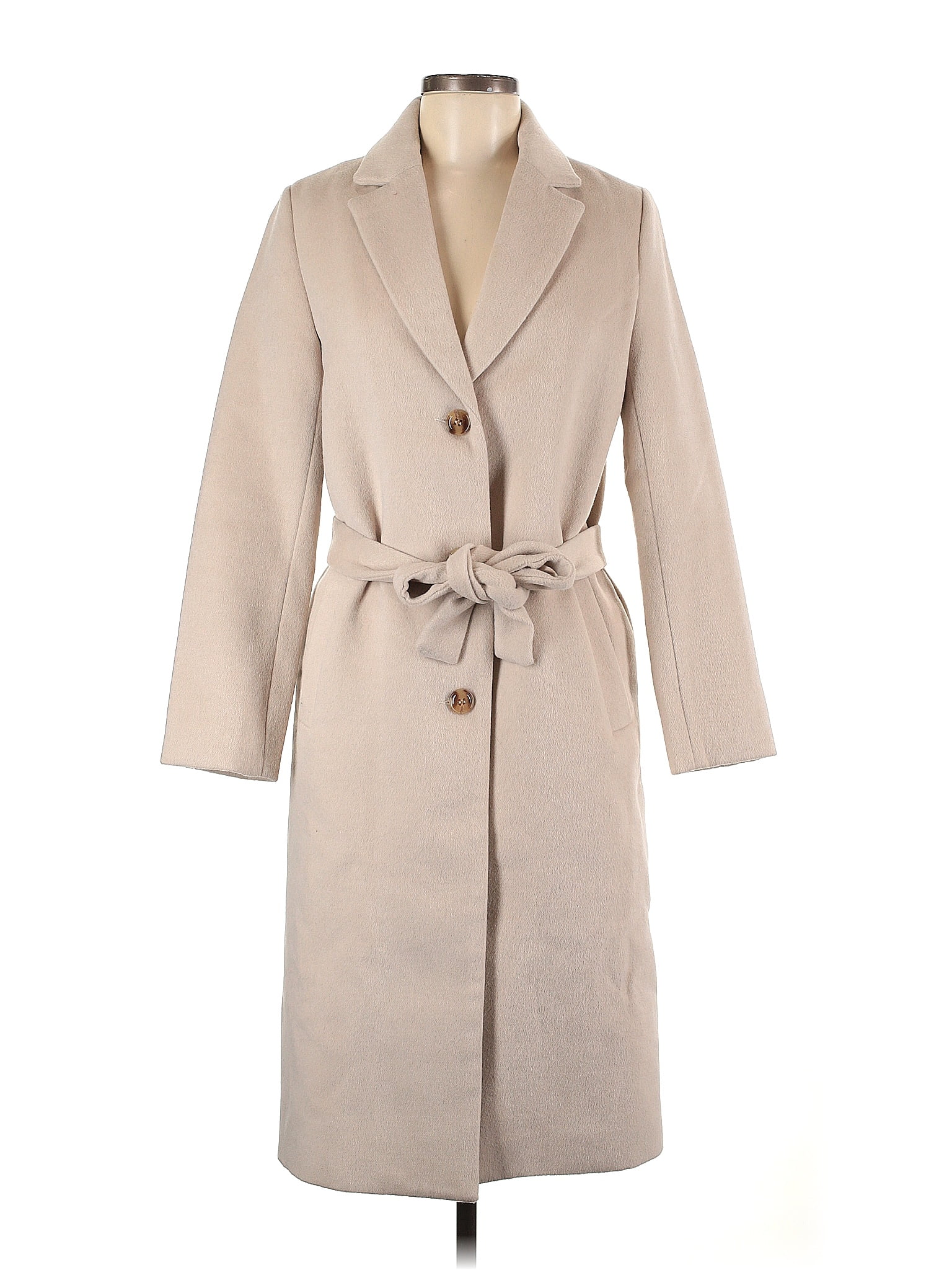 The Giving Keys Solid Tan Trenchcoat Size M - 46% off | ThredUp