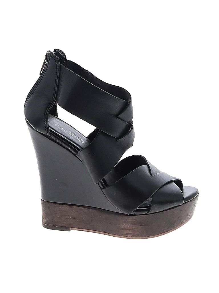 Aldo Solid Black Wedges Size 36 (EU) - 69% off | ThredUp