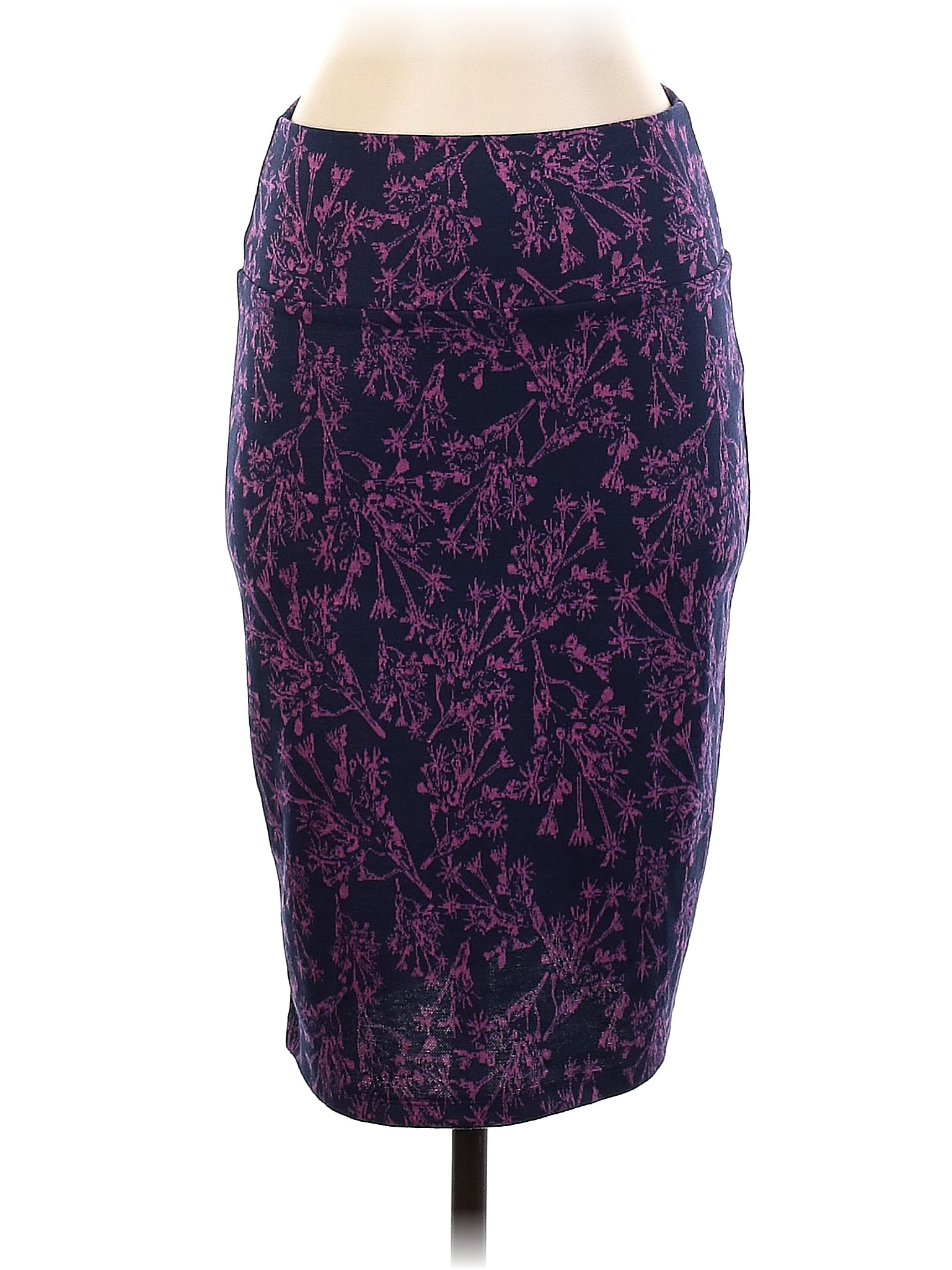 Lularoe Floral Purple Casual Skirt Size S 52 Off Thredup