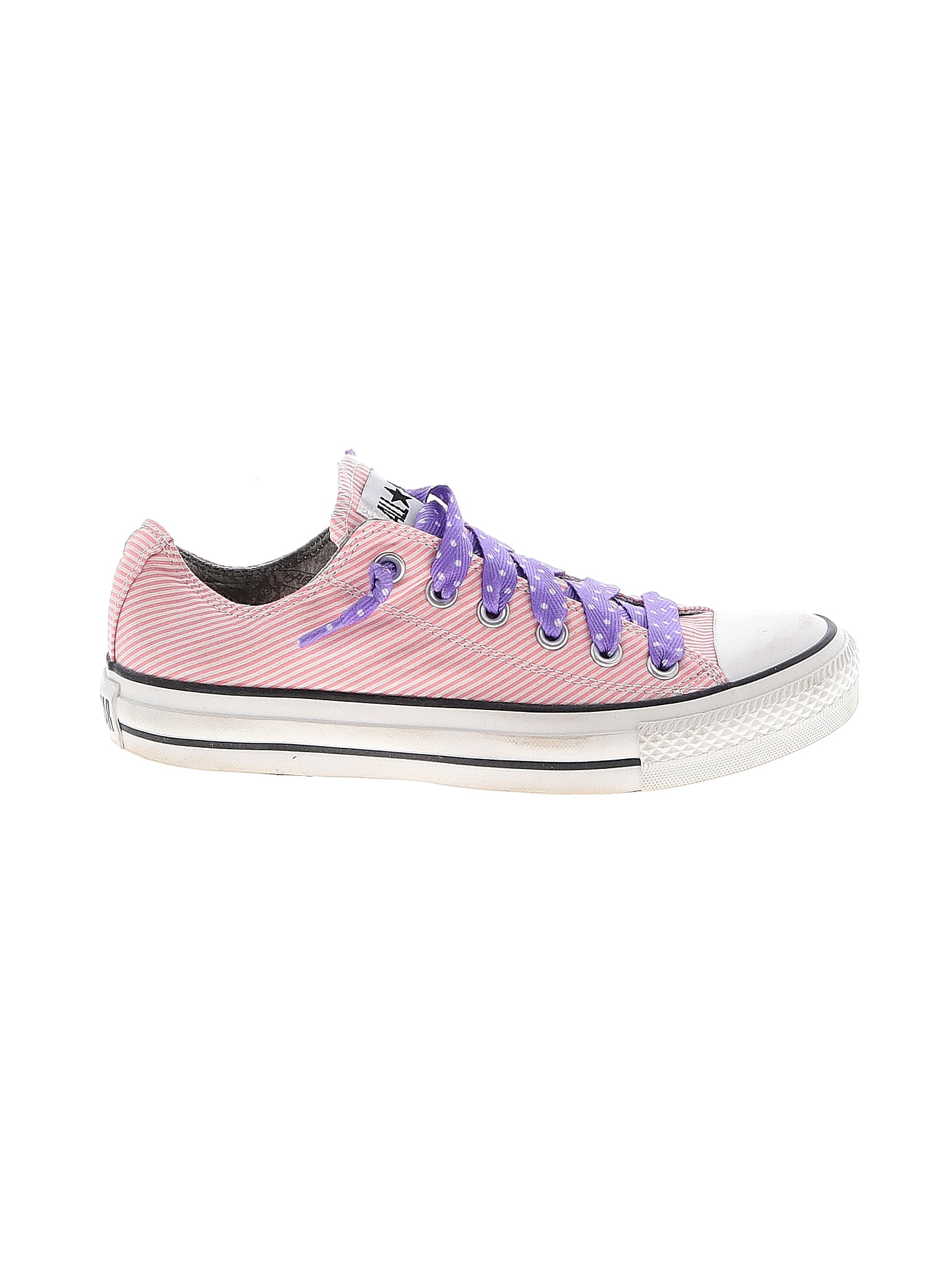 Converse Color Block Polka Dots Stripes Pink Sneakers Size 8 - 42% off ...