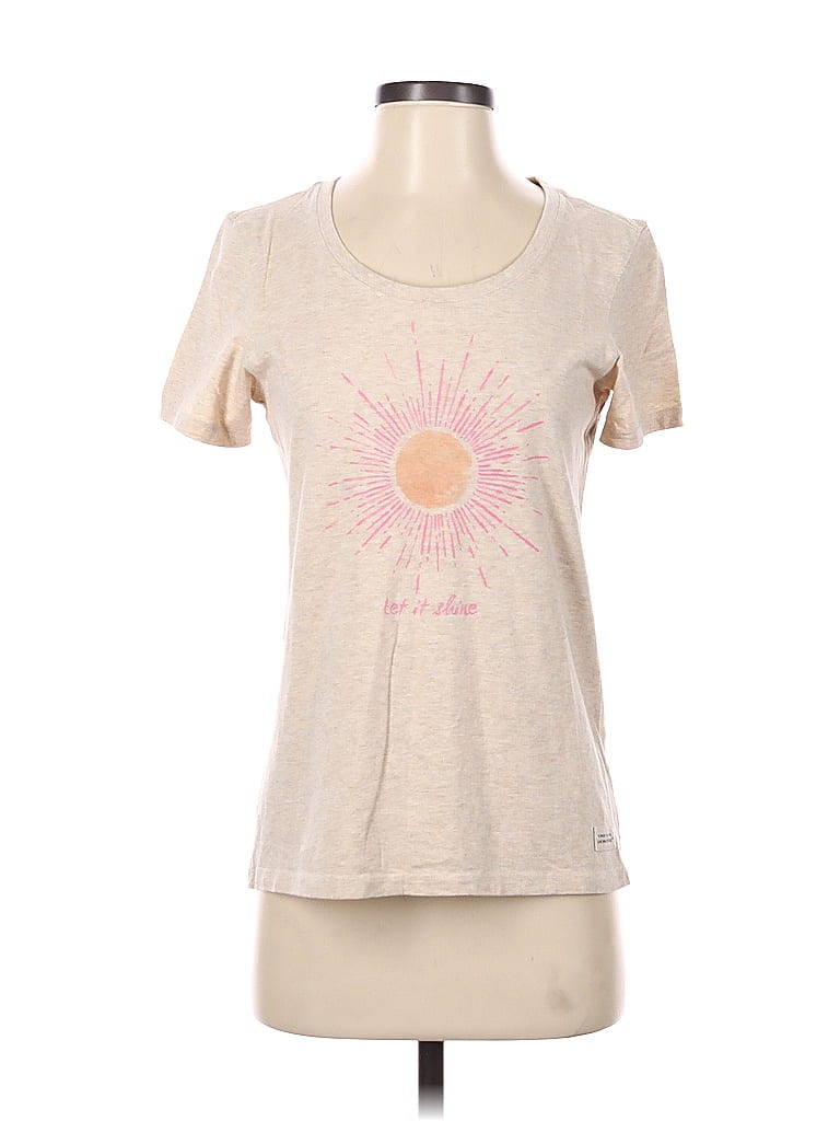 Life Is Good 100% Cotton Tan Short Sleeve T-Shirt Size S - 53% off ...