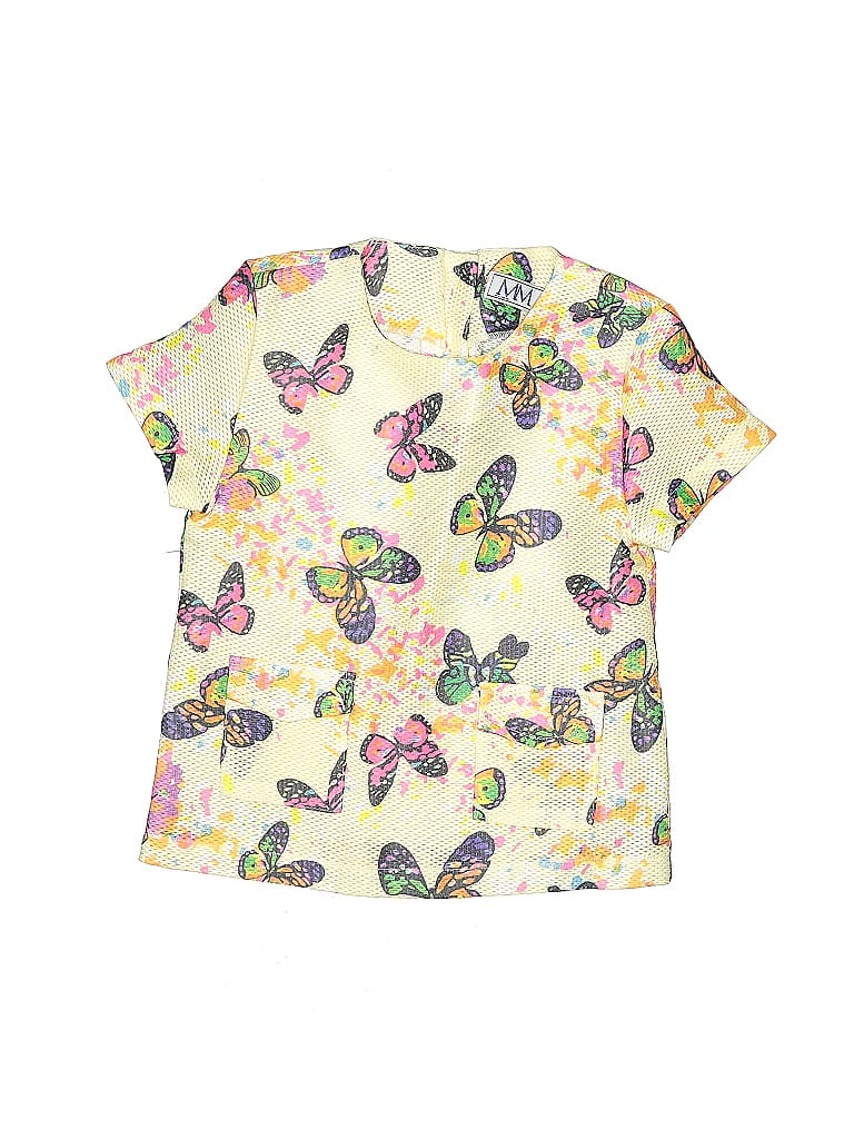 Miss MeMe 100% Polyester Yellow Short Sleeve Blouse Size 8 - 20% off ...