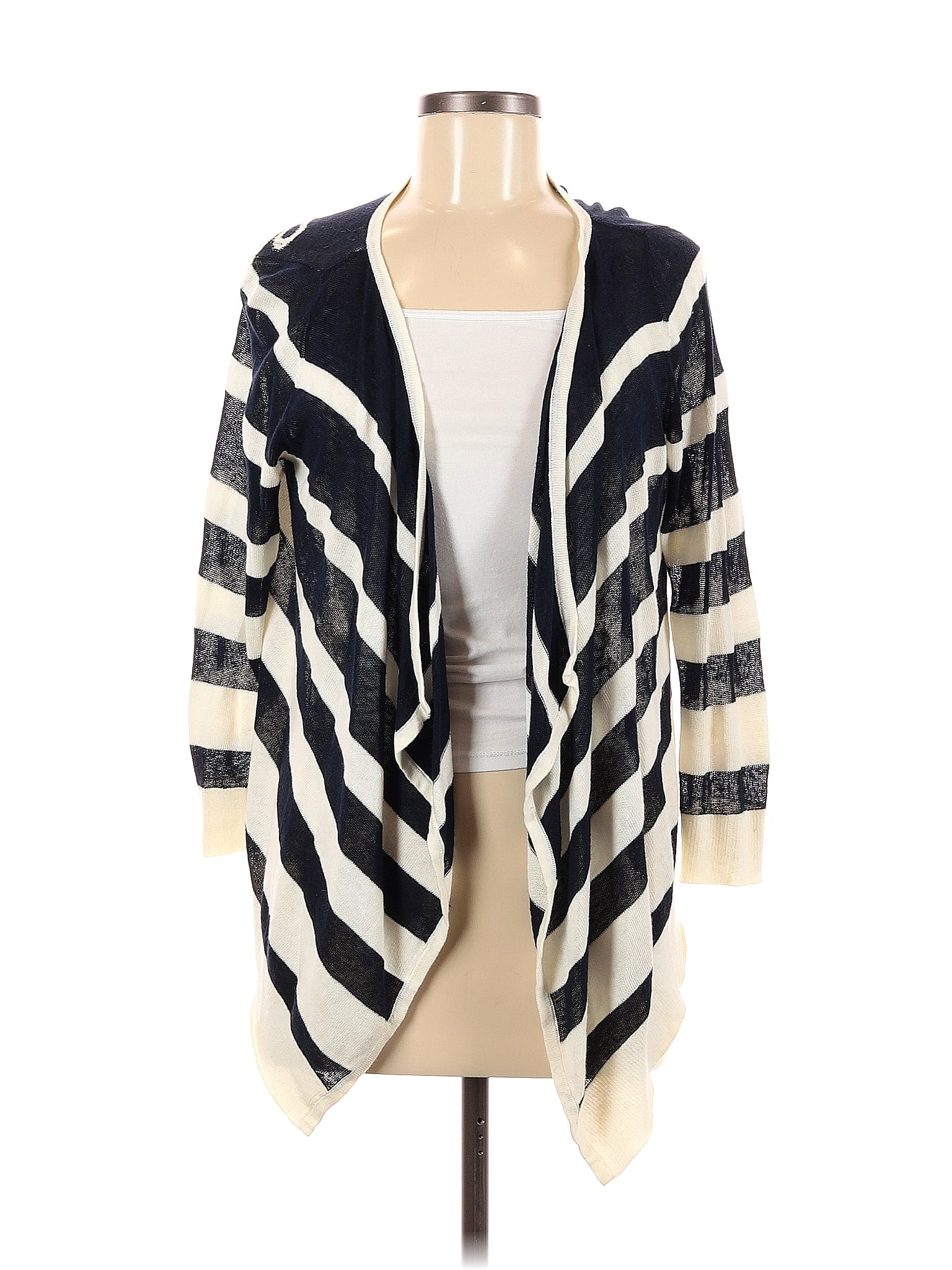 Moth Color Block Stripes Multi Color Ivory Poncho Size M - 64% off ...