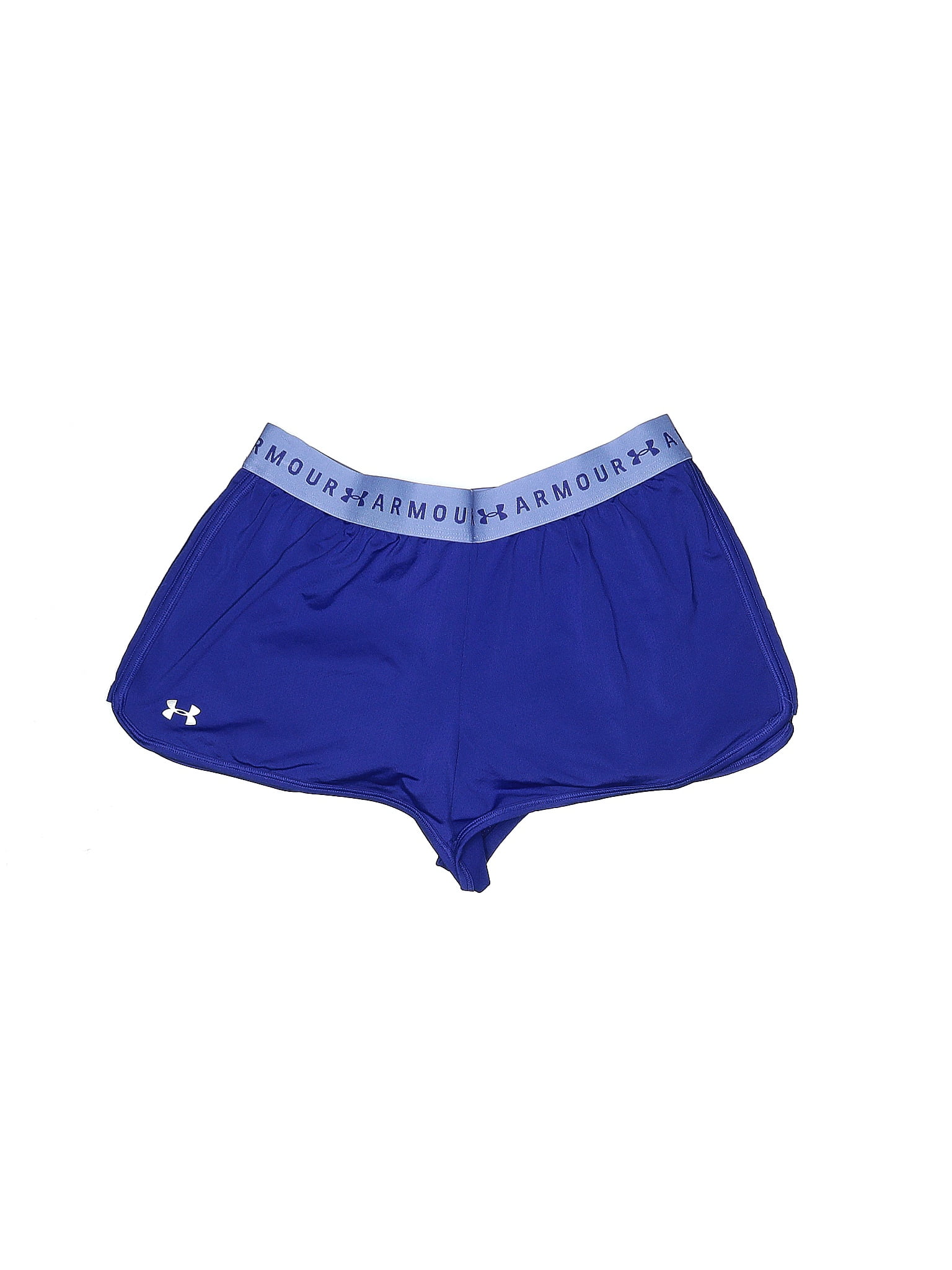 Under Armour Color Block Solid Blue Athletic Shorts Size S - 37% off ...