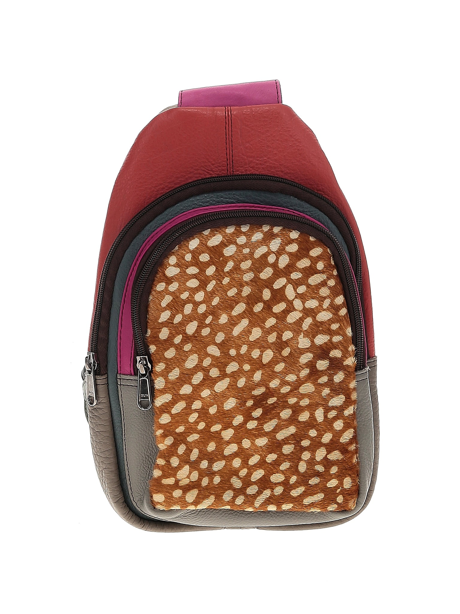 Soruka 100% Leather Solid Burgundy Leather Backpack One Size - 55% off ...