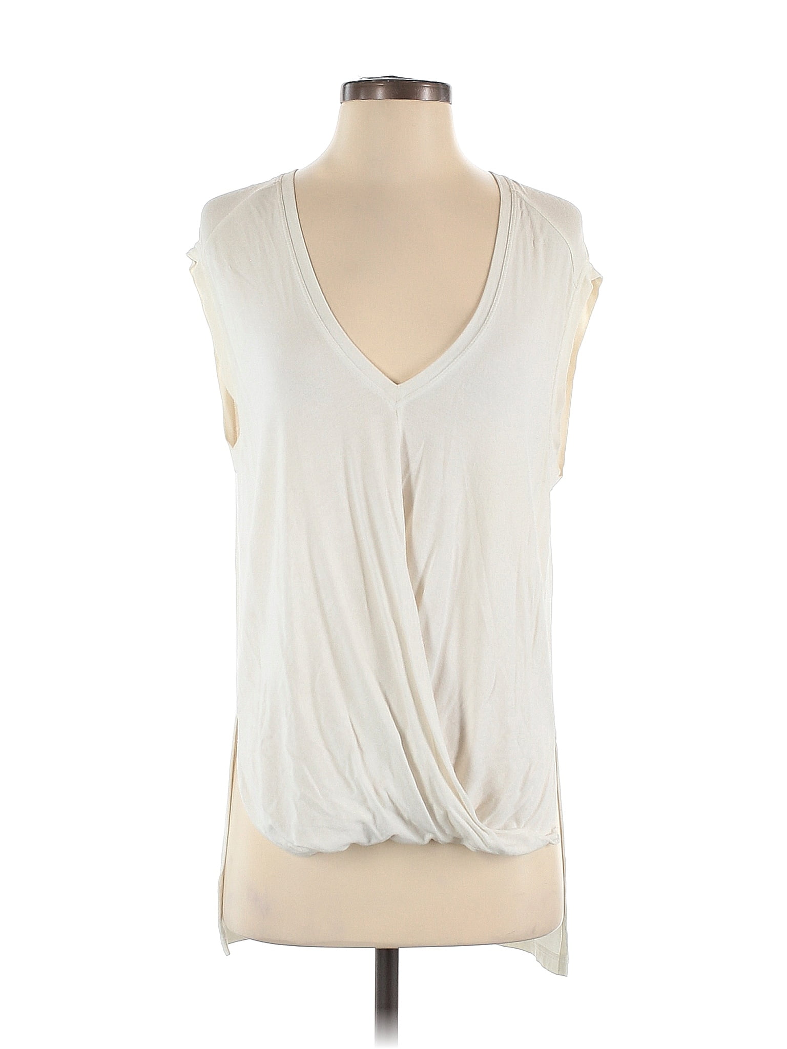 Bcbgmaxazria Ivory Sleeveless Top Size S 78 Off Thredup