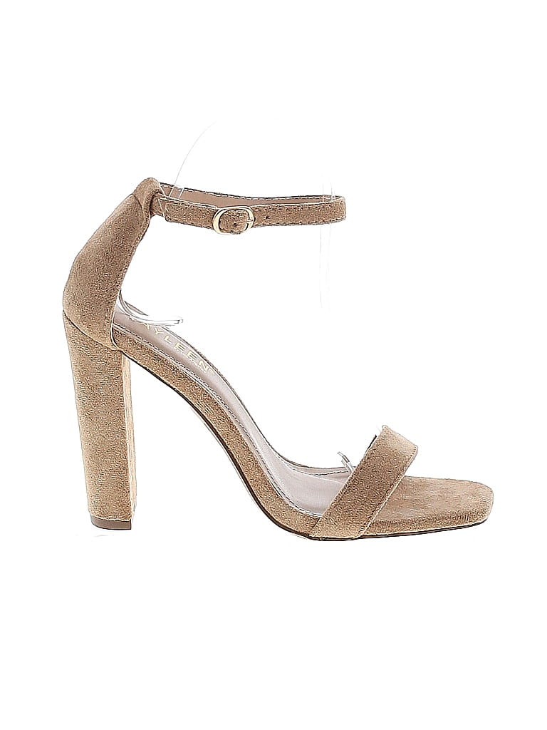 Kayleen By Los Angeles Solid Tan Heels Size 7 - 64% off | ThredUp