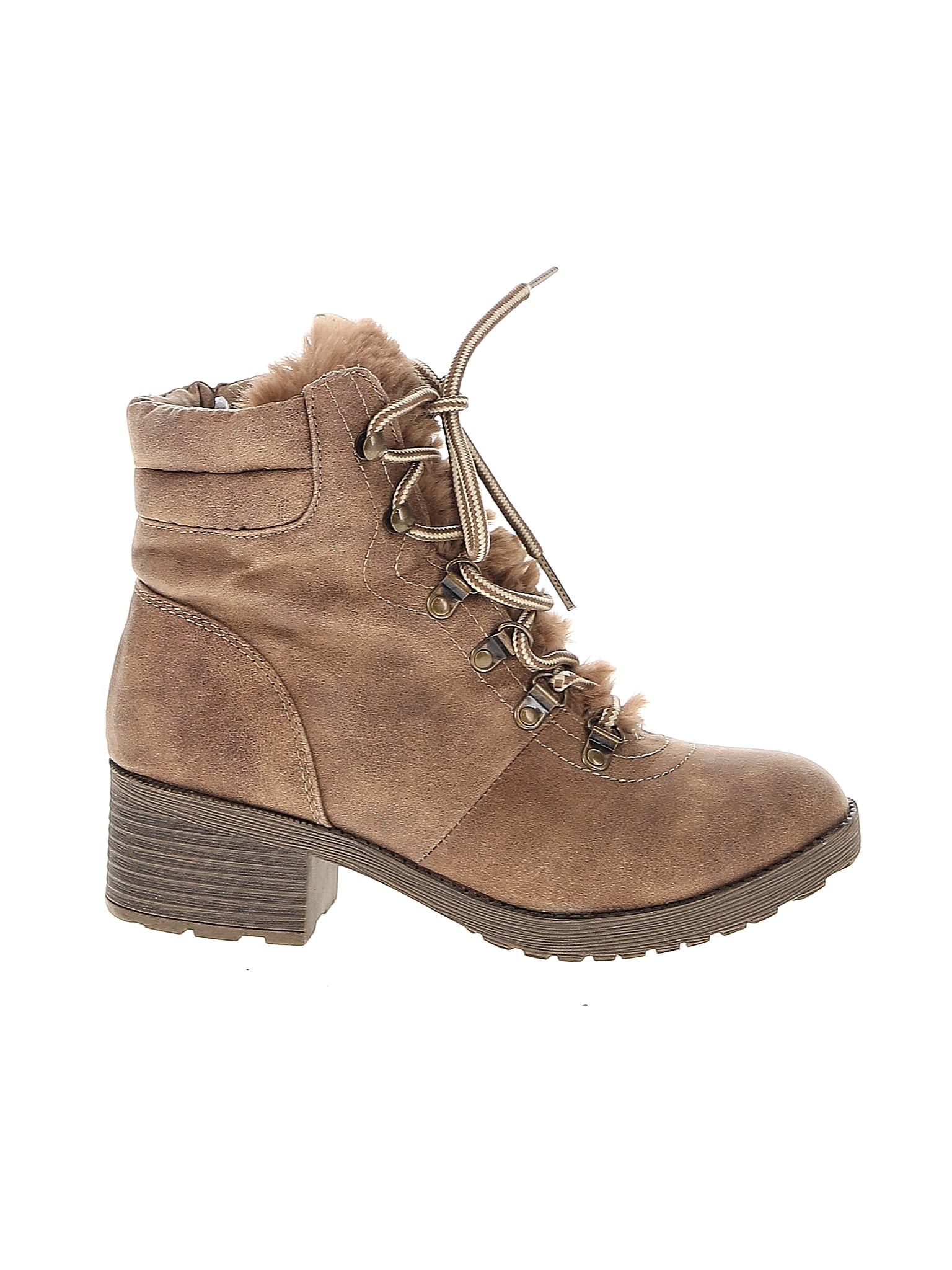 Rock & Candy Solid Brown Tan Ankle Boots Size 7 - 39% off | ThredUp