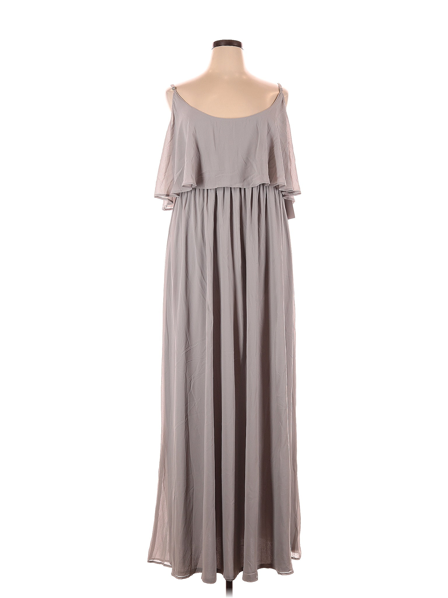 Show Me Your Mumu 100% Polyester Solid Gray Cocktail Dress Size 3X ...