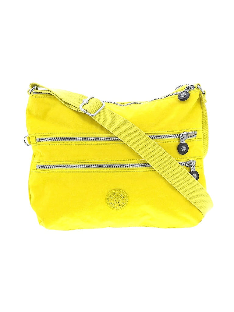 Kipling 100% Nylon Solid Yellow Crossbody Bag One Size - 63% off | ThredUp