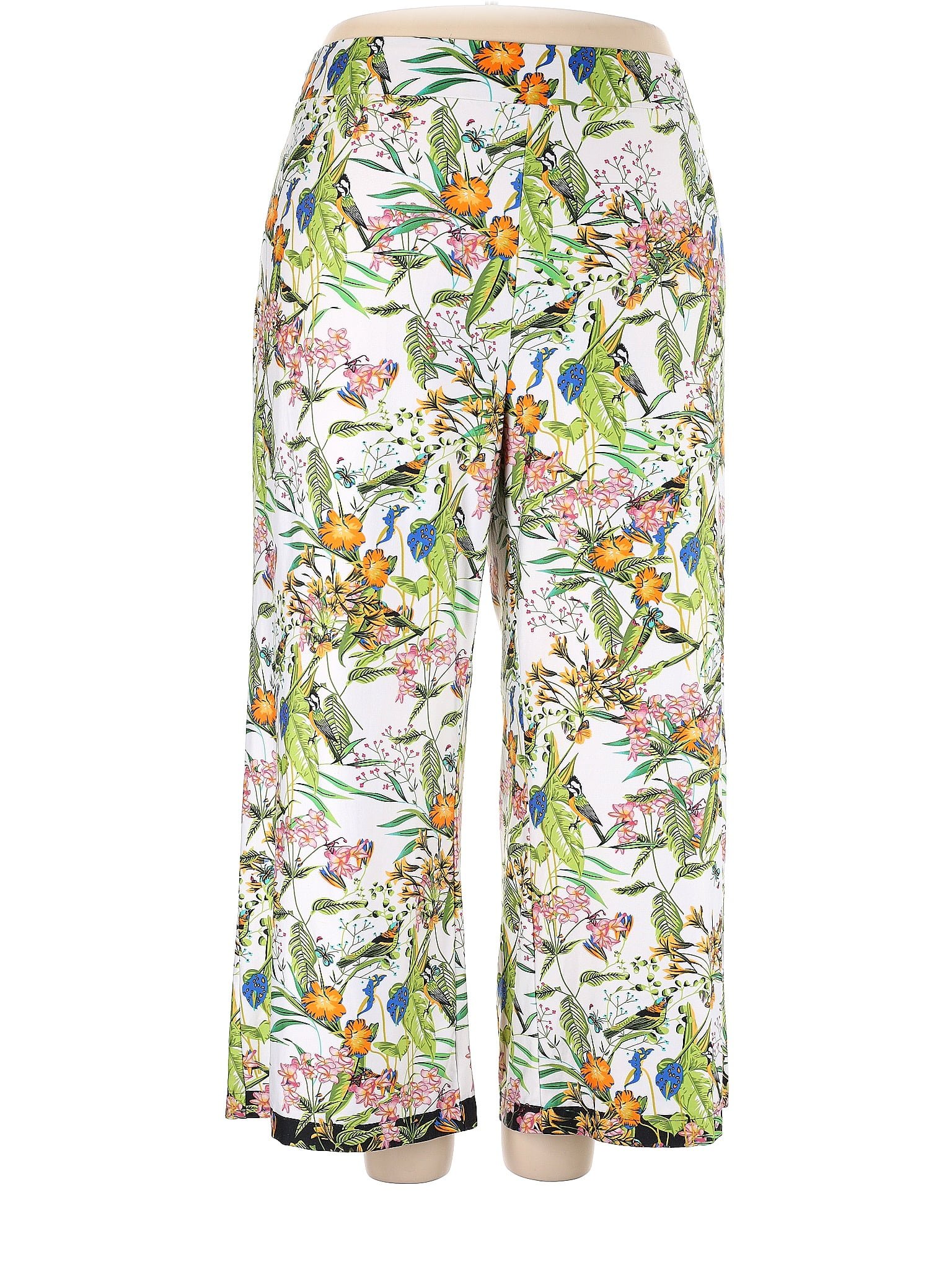 Kate And Mallory Designs Multi Color White Casual Pants Size 3x Plus