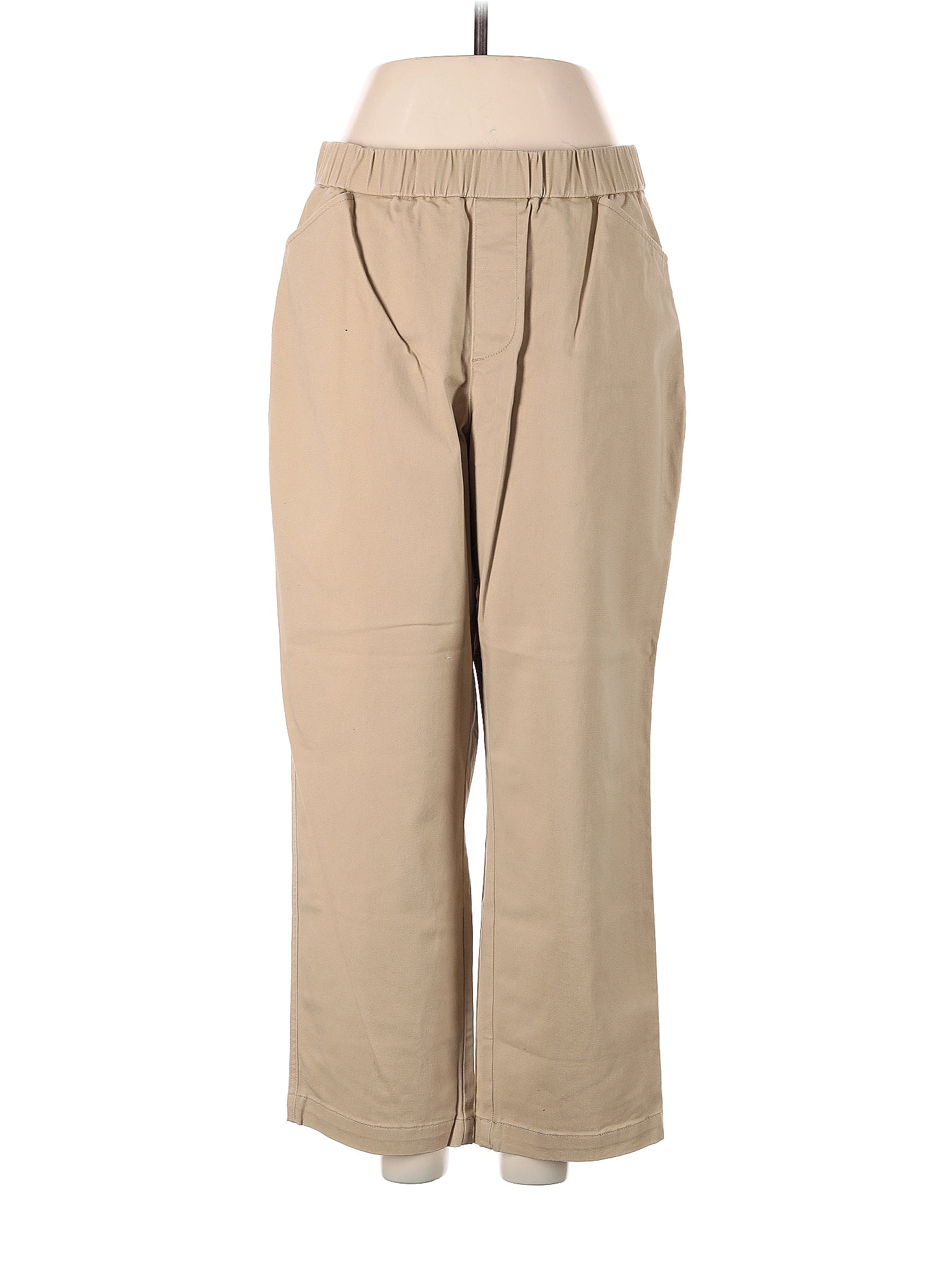 Lands End Solid Tan Casual Pants Size 8 79 Off Thredup