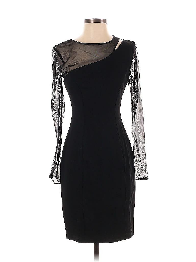 Cache Solid Black Cocktail Dress Size 2 - 61% off | ThredUp