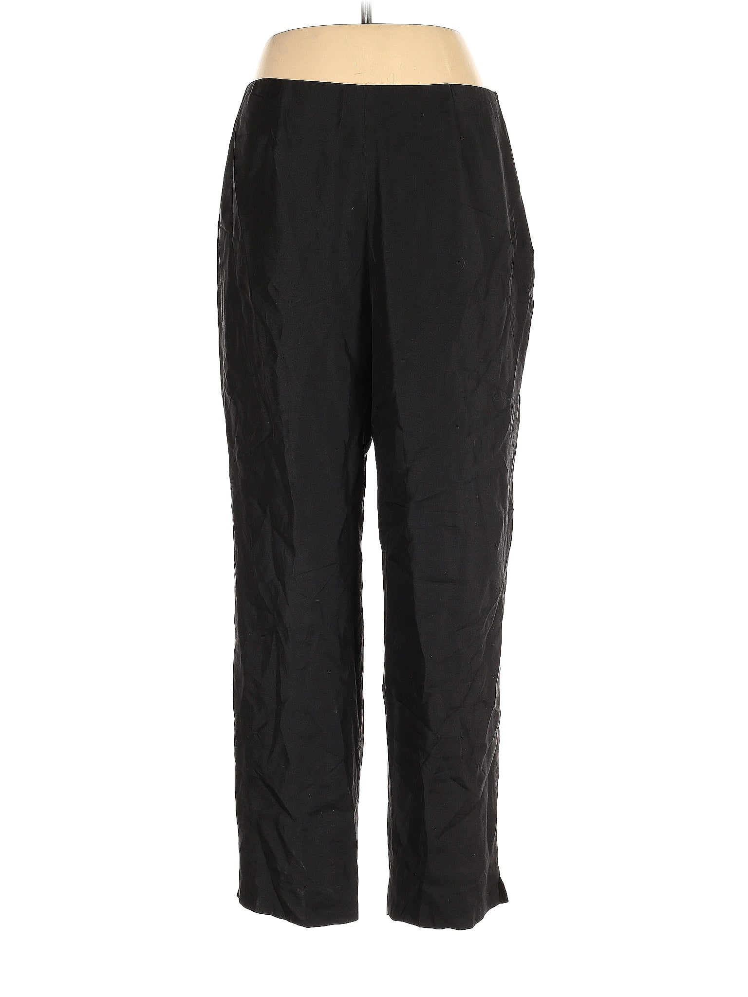 Sigrid Olsen 100% Silk Solid Black Silk Pants Size 12 - 80% off | ThredUp