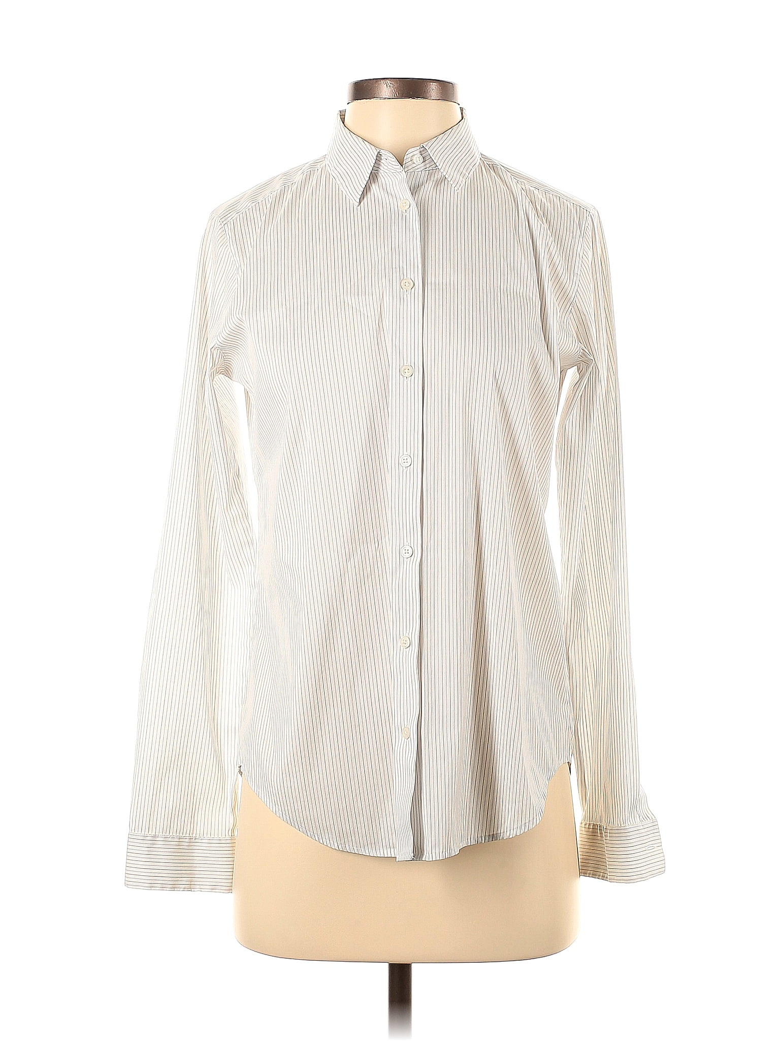 Uniqlo Checkered-gingham Ivory Long Sleeve Button-Down Shirt Size S - 55% off | ThredUp