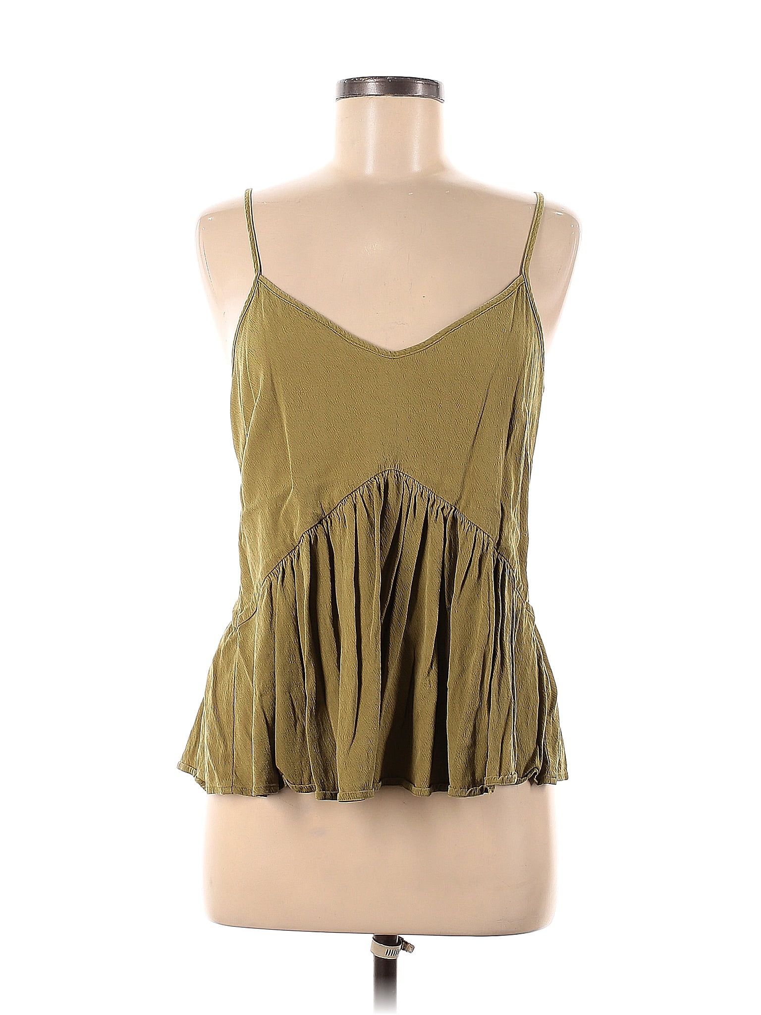 The Odells Solid Green Sleeveless Top Size M - 74% off | ThredUp