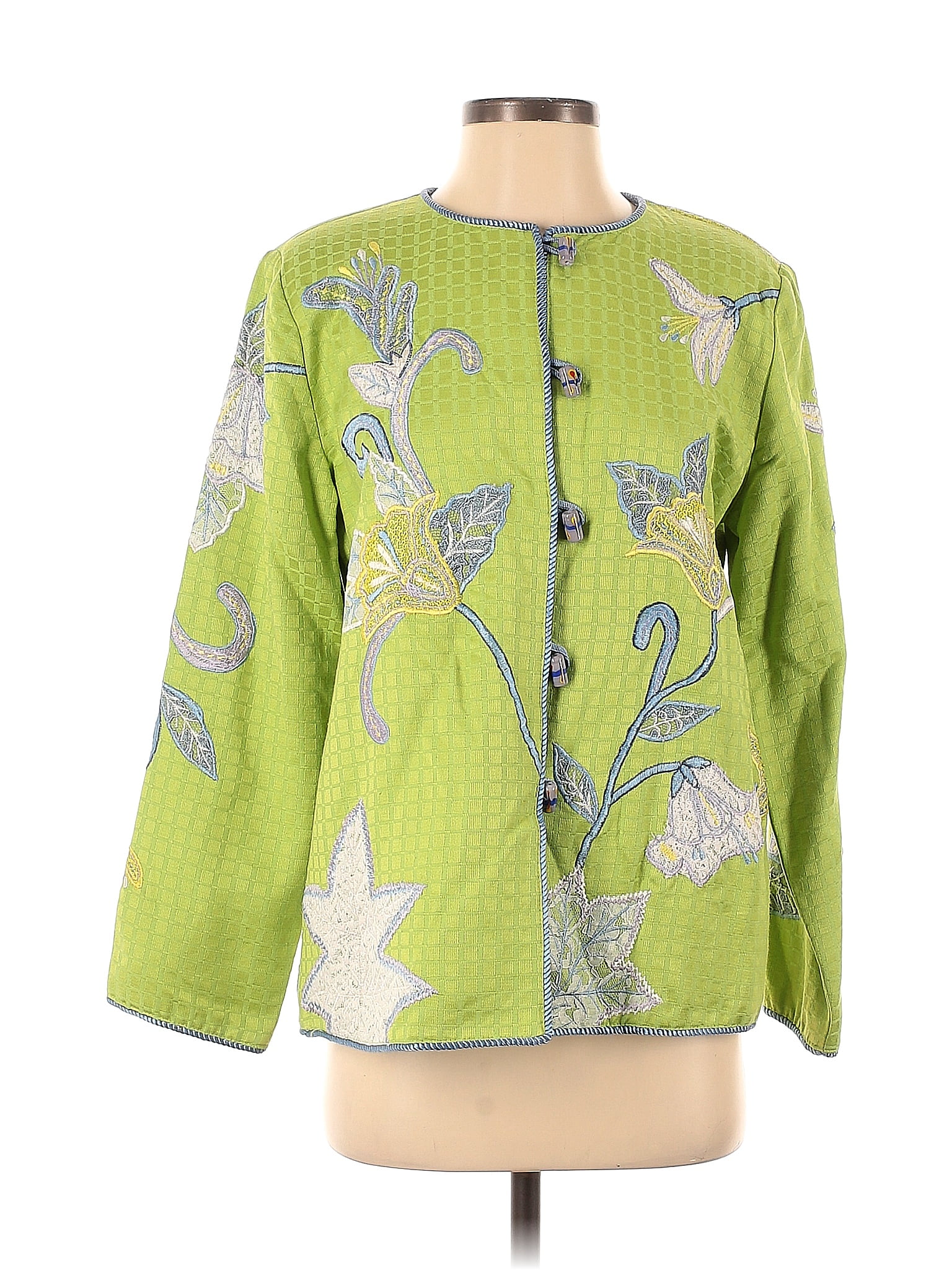 Indigo Moon Floral Green Jacket Size XS - 62% off | ThredUp