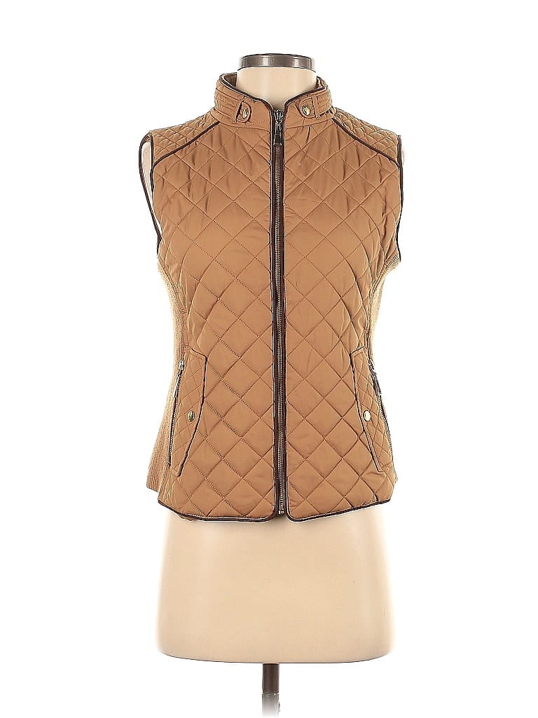Active USA Collection 100% Polyester Brown Vest Size S - 60% off | ThredUp