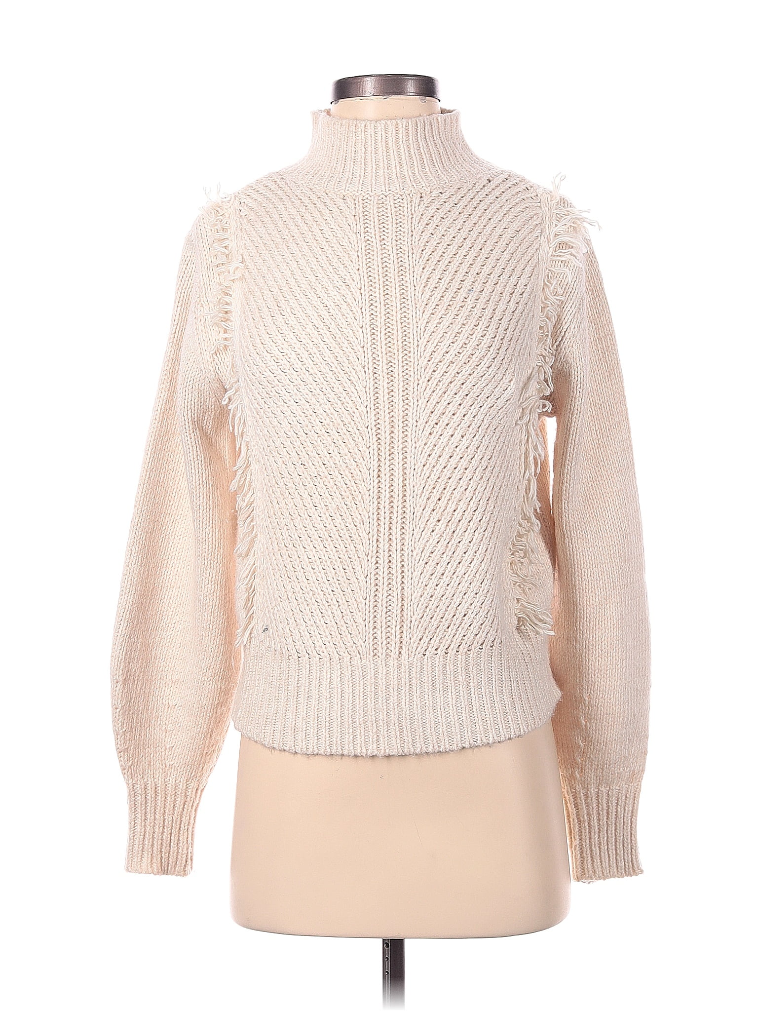 Ann Taylor Color Block Solid Ivory Pullover Sweater Size S - 76% off ...