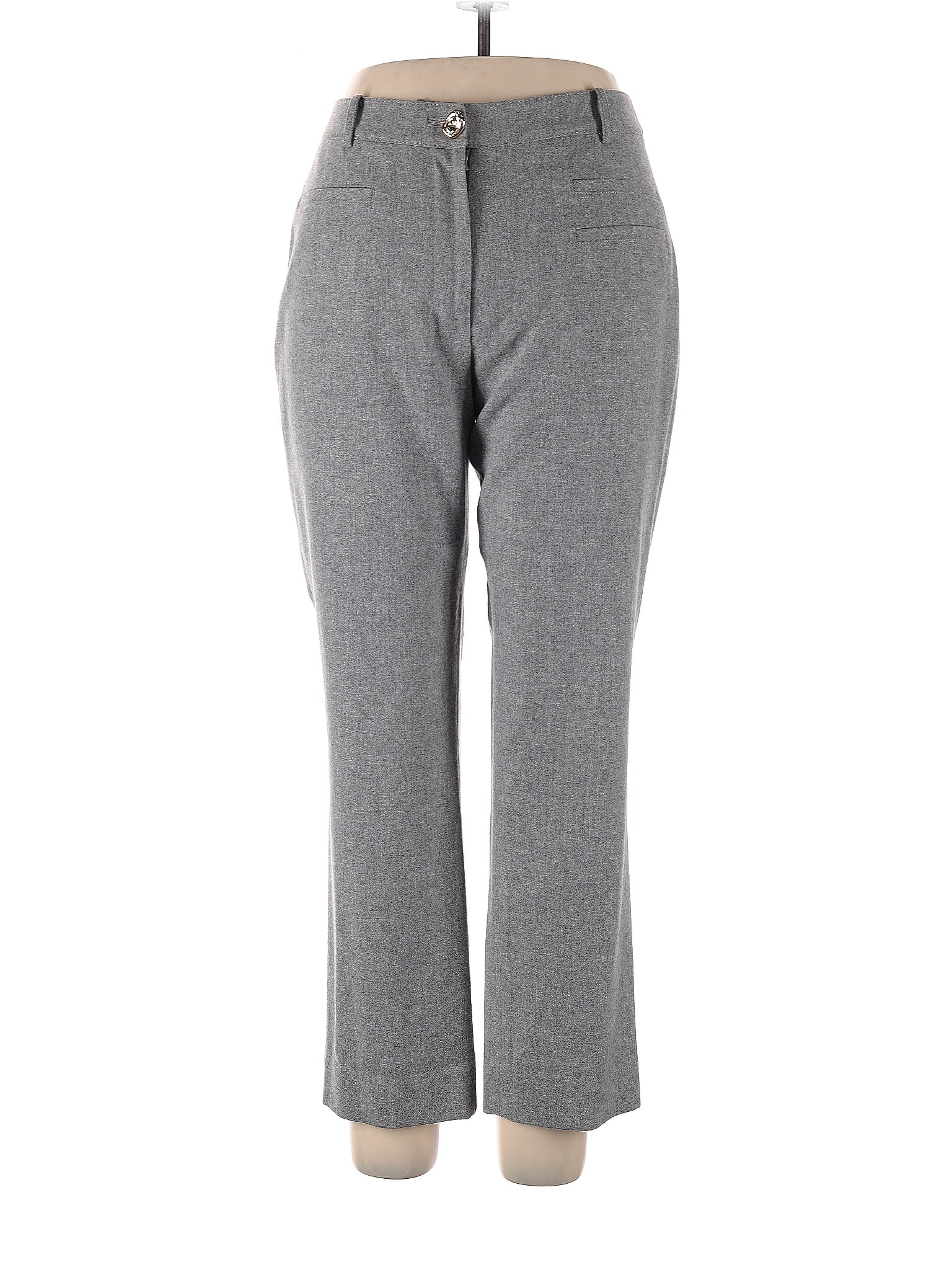 Rejina Pyo Solid Gray Wool Pants Size 14 - 77% off | ThredUp