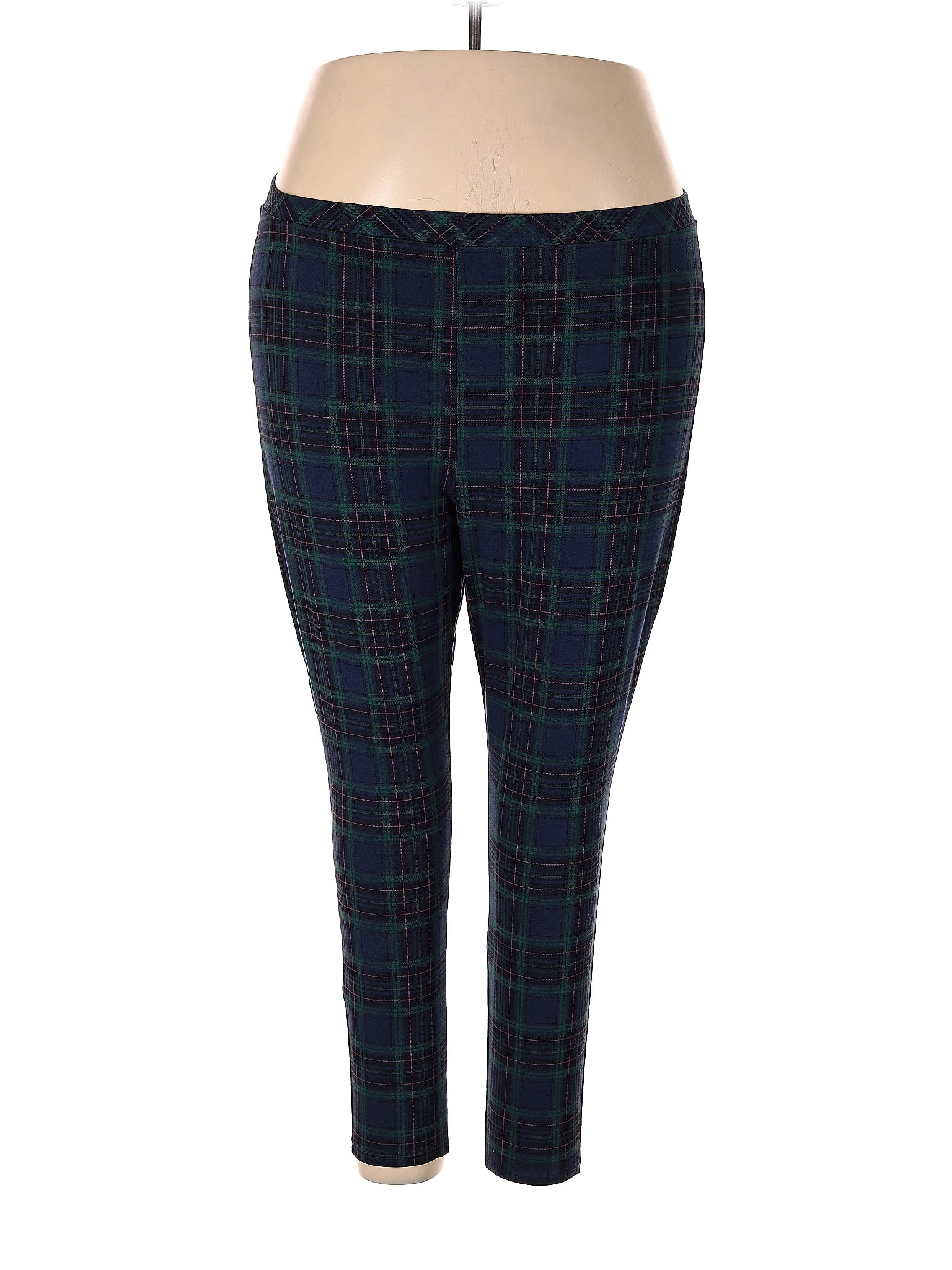 Torrid Grid Multi Color Blue Leggings Size 4X Plus (4) (Plus) - 47% off ...