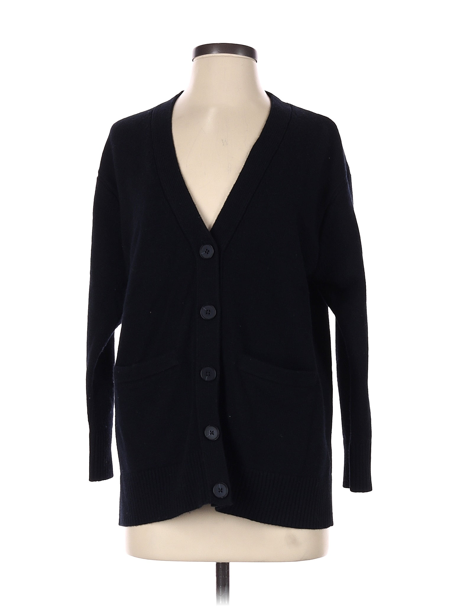 Club Monaco Color Block Solid Black Cardigan Size XS - 77% off | ThredUp