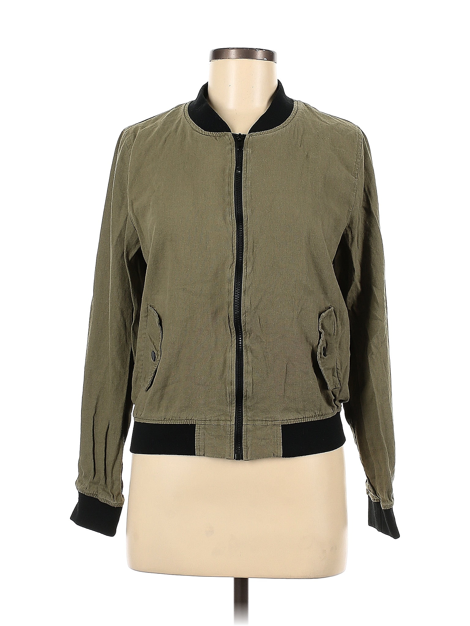 Love Tree Color Block Solid Green Jacket Size M - 47% off | ThredUp