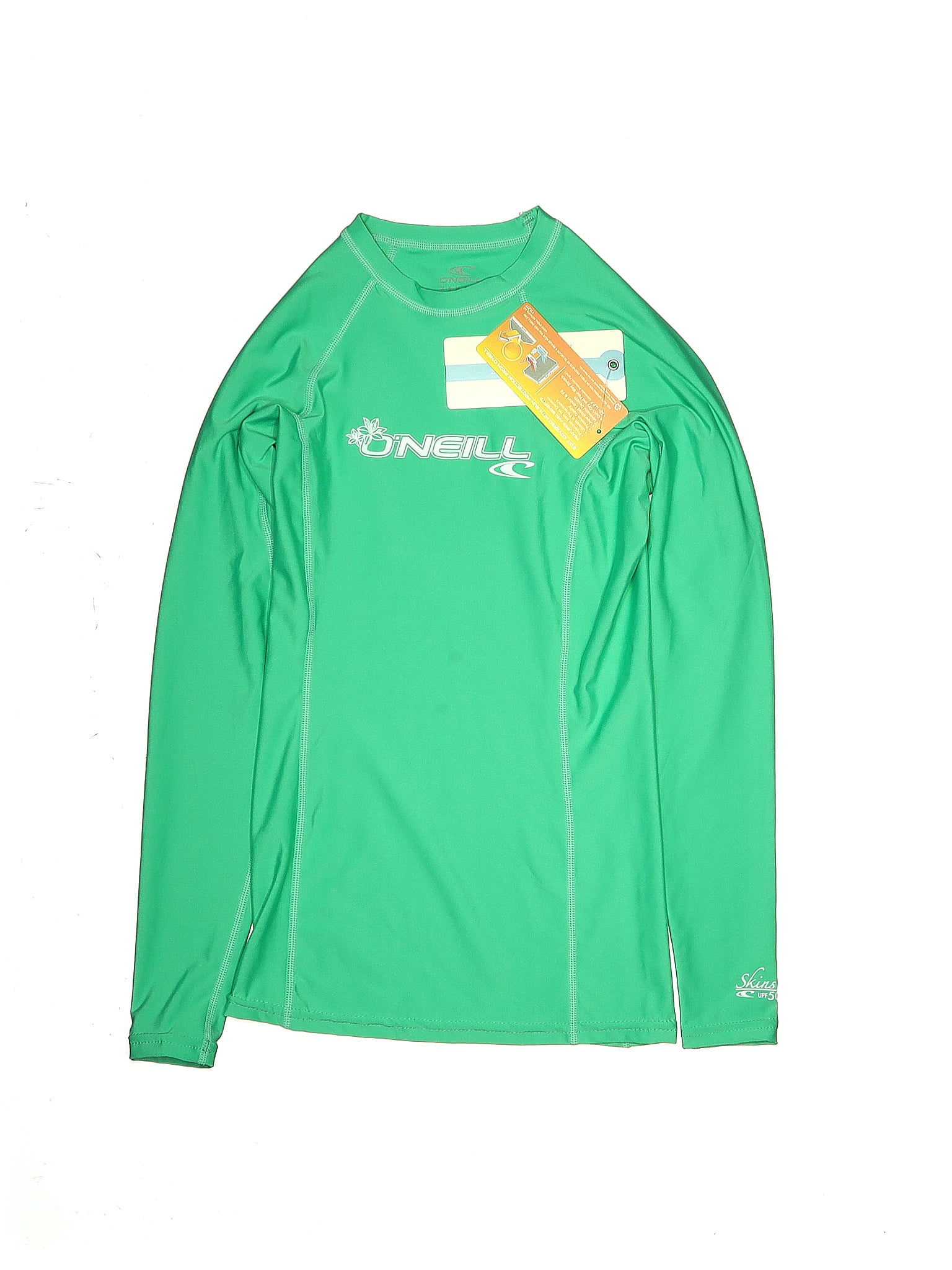 O'Neill Solid Green Rash Guard Size XS - 23% off | ThredUp