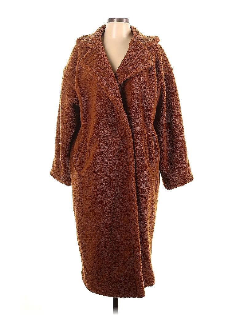 Linjia Shop Solid Brown Fleece Size L - 64% off | ThredUp