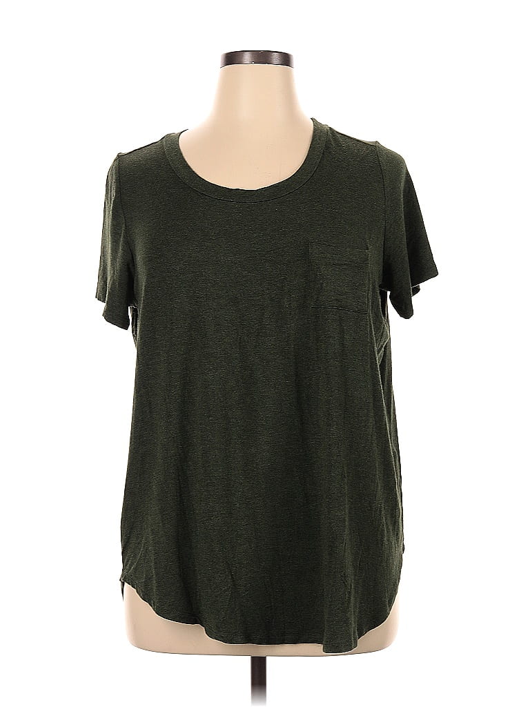 Market and Spruce Green Short Sleeve T-Shirt Size 1X (Plus) - 50% off ...