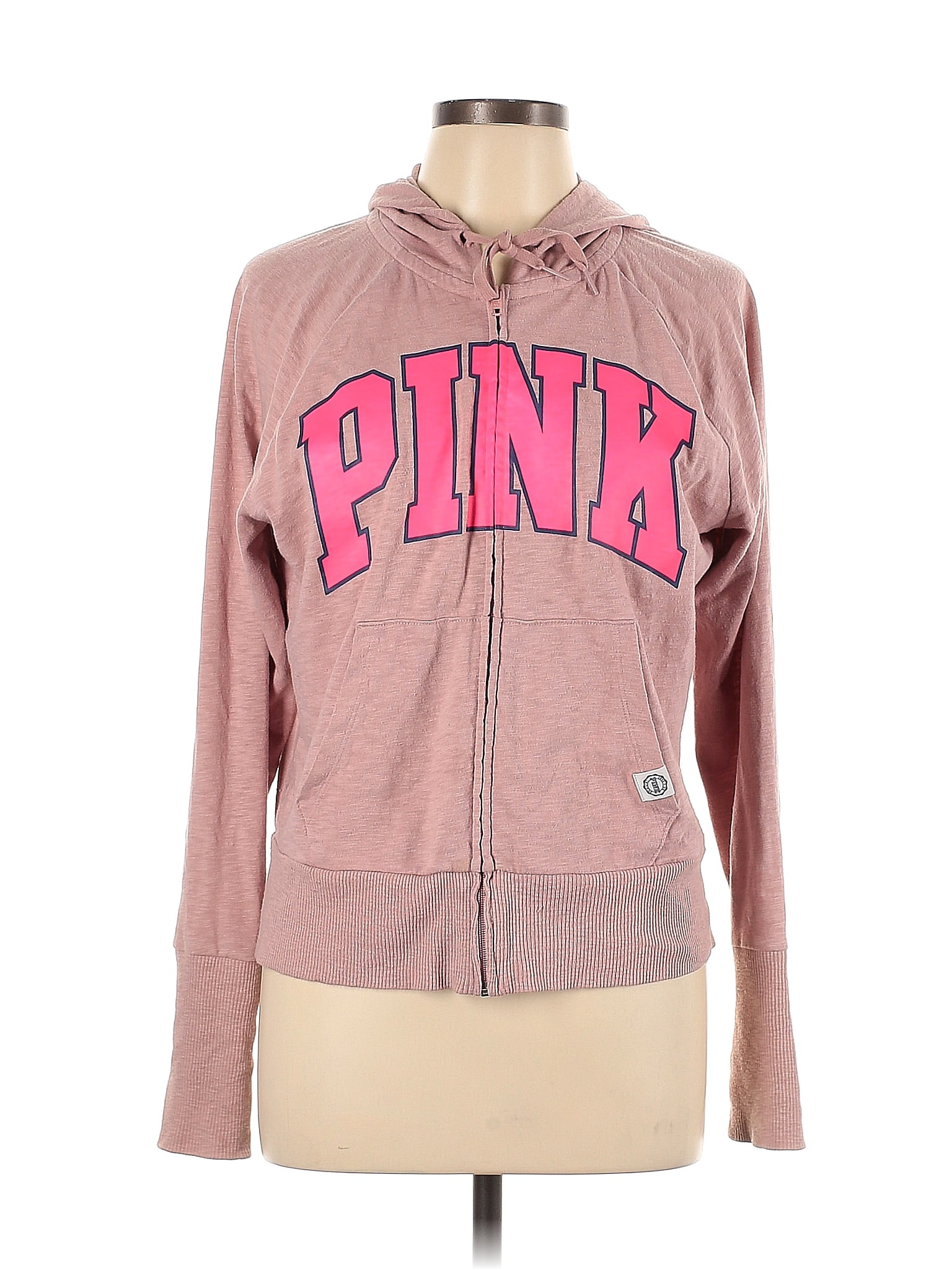 Victoria's Secret Pink Pink Zip Up Hoodie Size L - 47% off | ThredUp