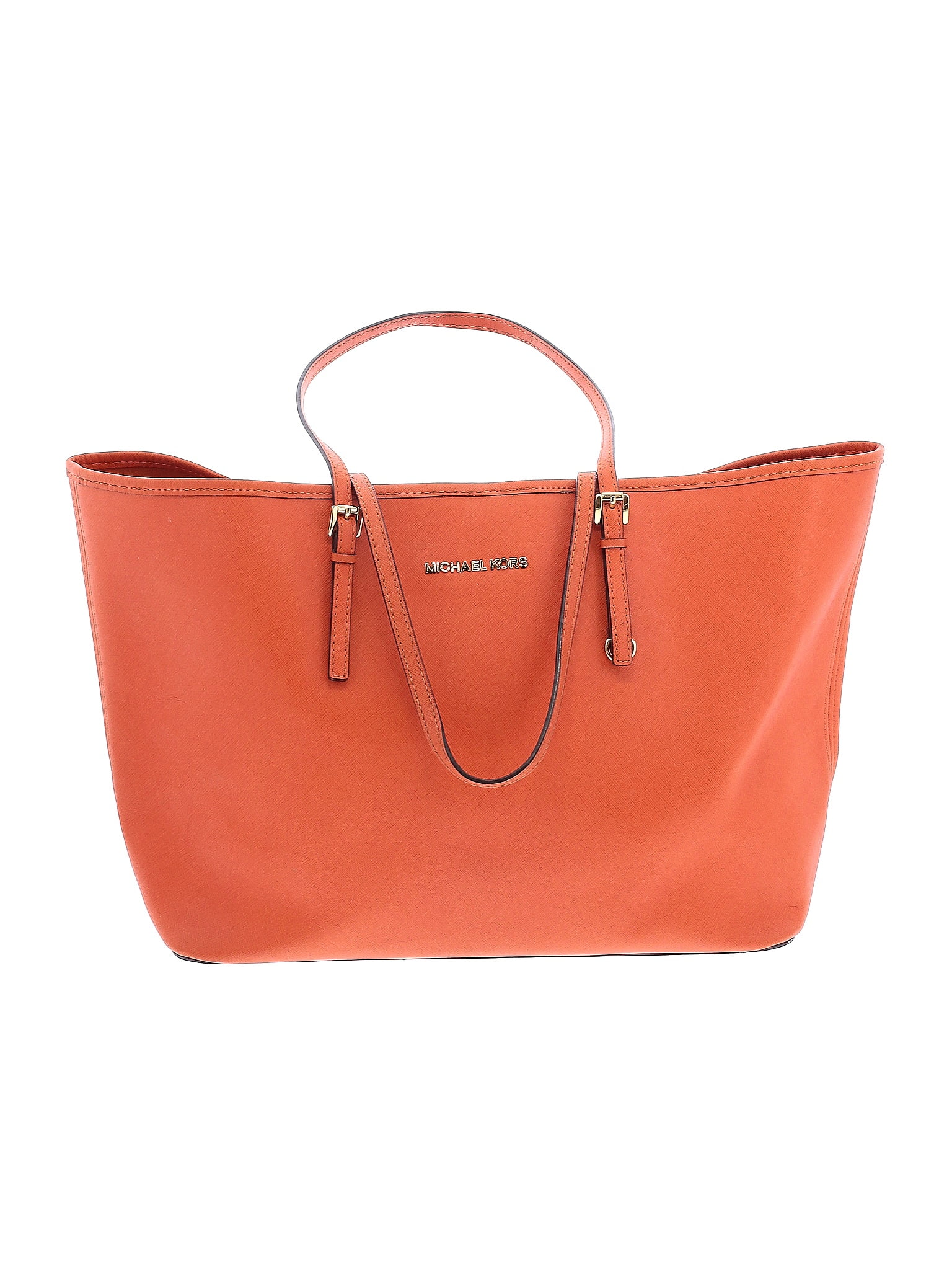 MICHAEL Michael Kors 100% Leather Solid Burnt Orange Orange Leather ...