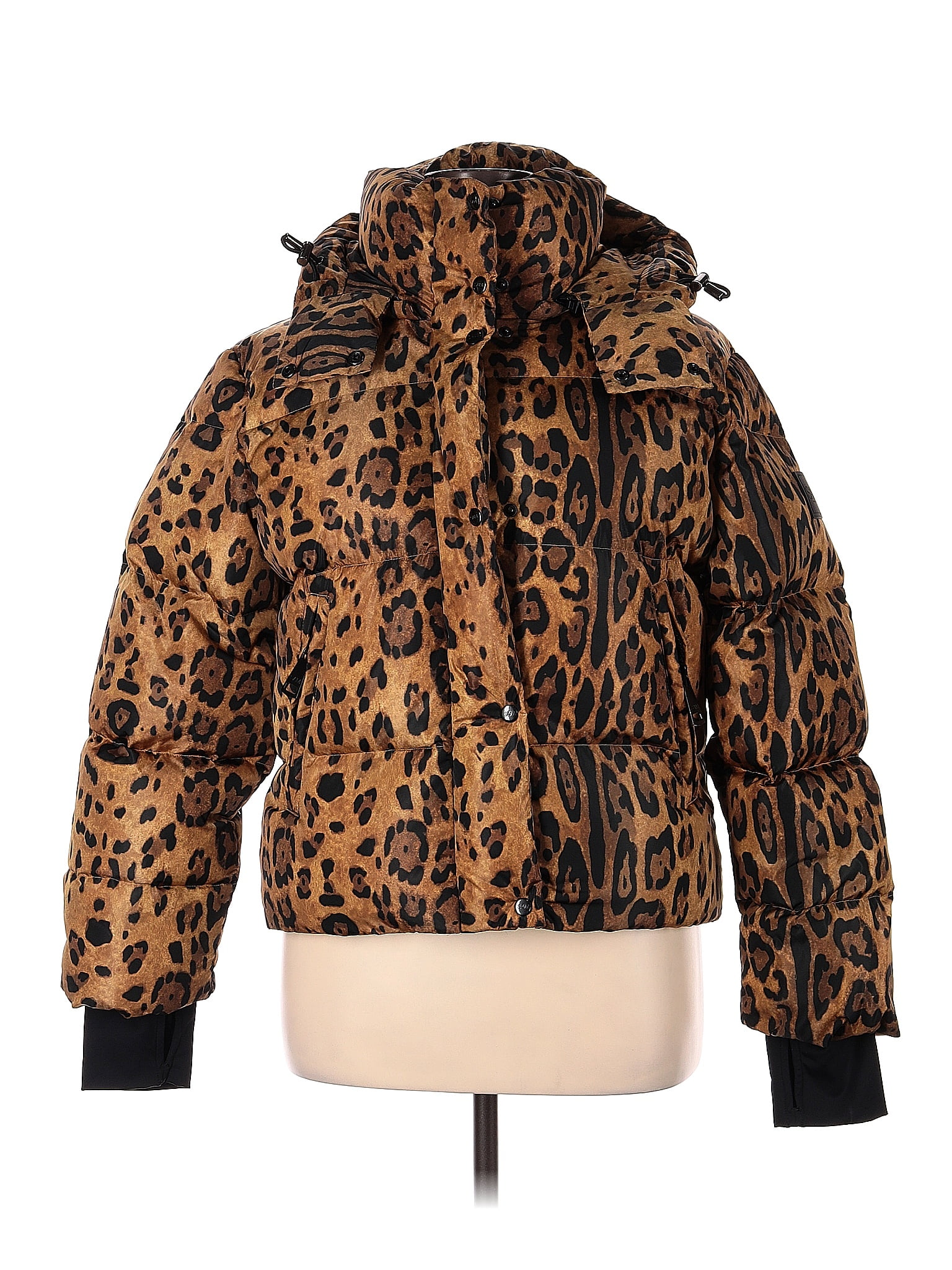 SAM Leopard Print Brown Jacket Size XL - 49% off | ThredUp