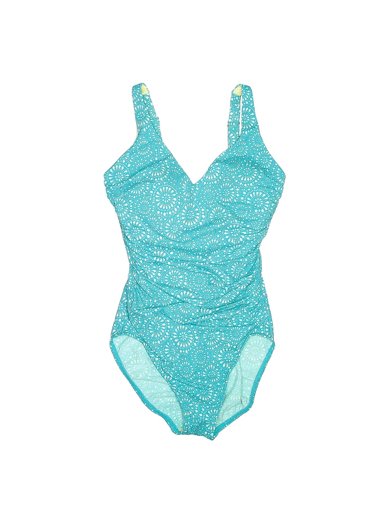 Miraclesuit x Talbots Blue Teal One Piece Swimsuit Size 8 - 73% off ...