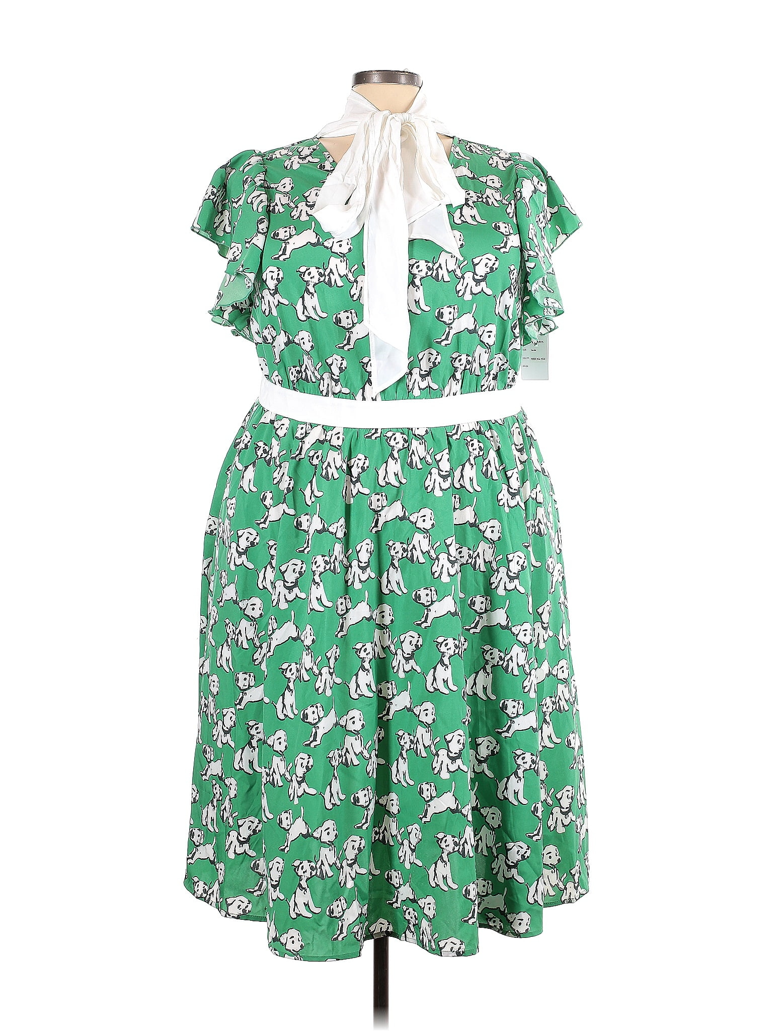Unique Vintage Green Casual Dress Size 3X (Plus) - 61% off | ThredUp