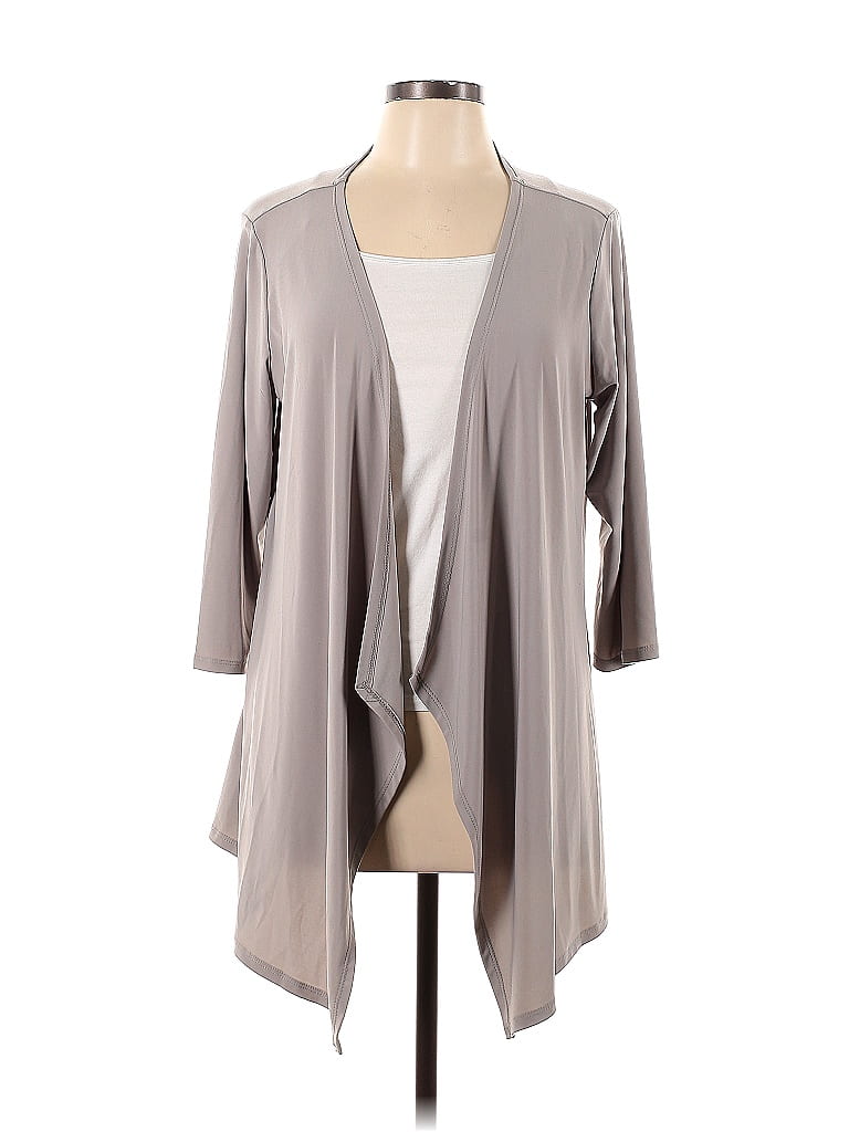 Premise Studio Solid Gray Cardigan Size L - 80% off | ThredUp