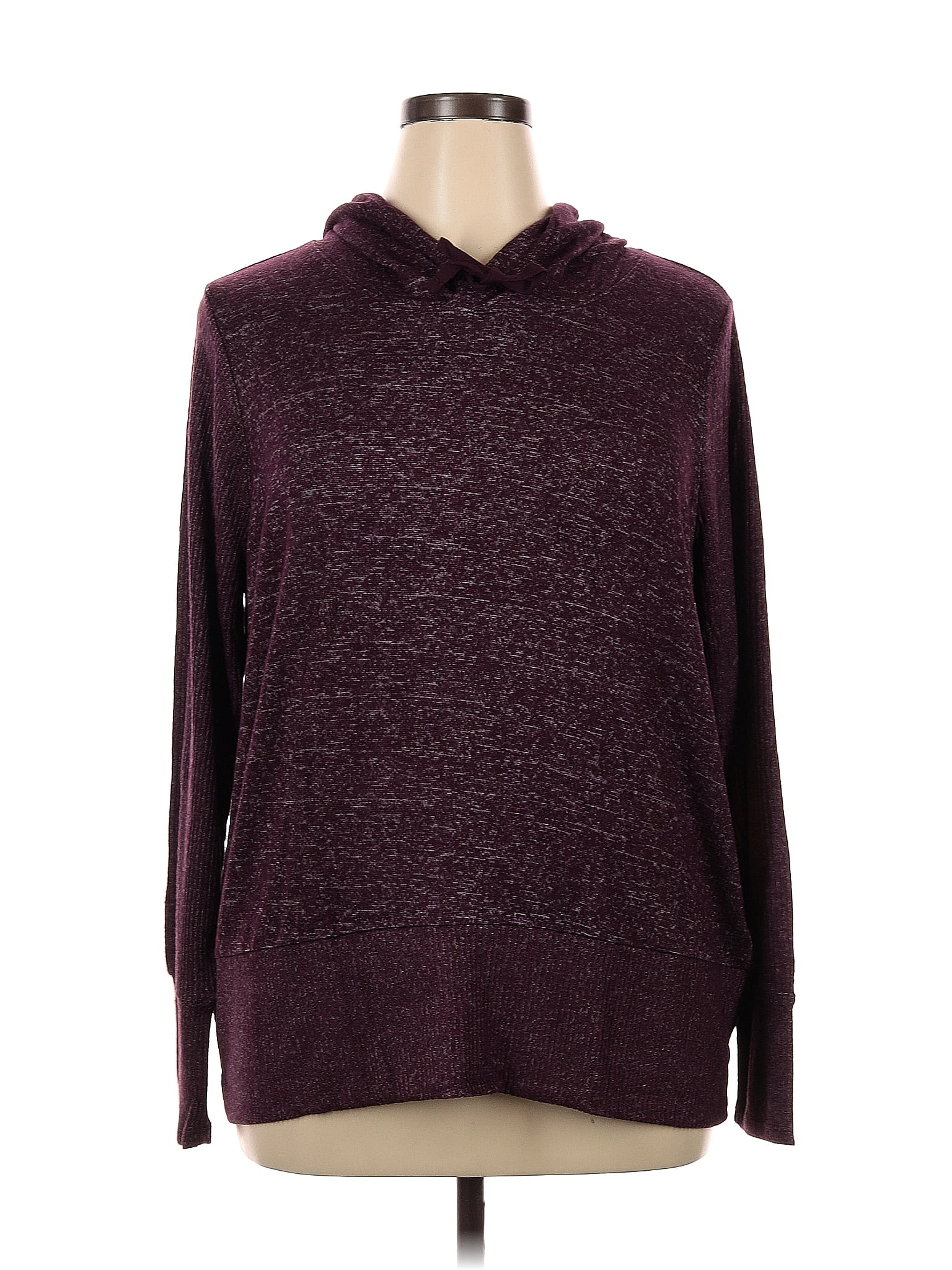 Xersion Marled Purple Burgundy Sweatshirt Size XL - 54% off | ThredUp