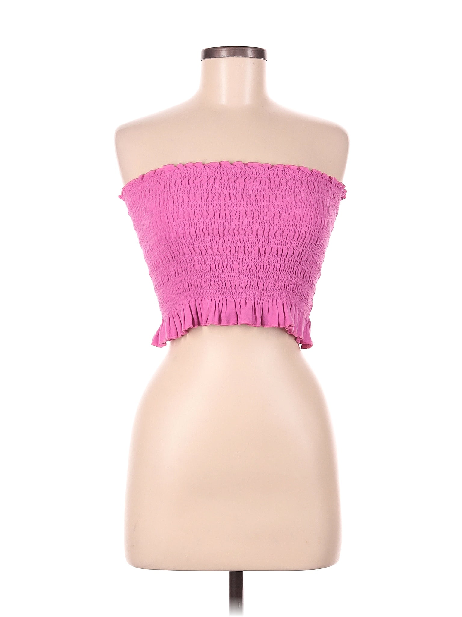 Lottie Moss 100% Rayon Pink Tube Top Size M - 64% off | ThredUp