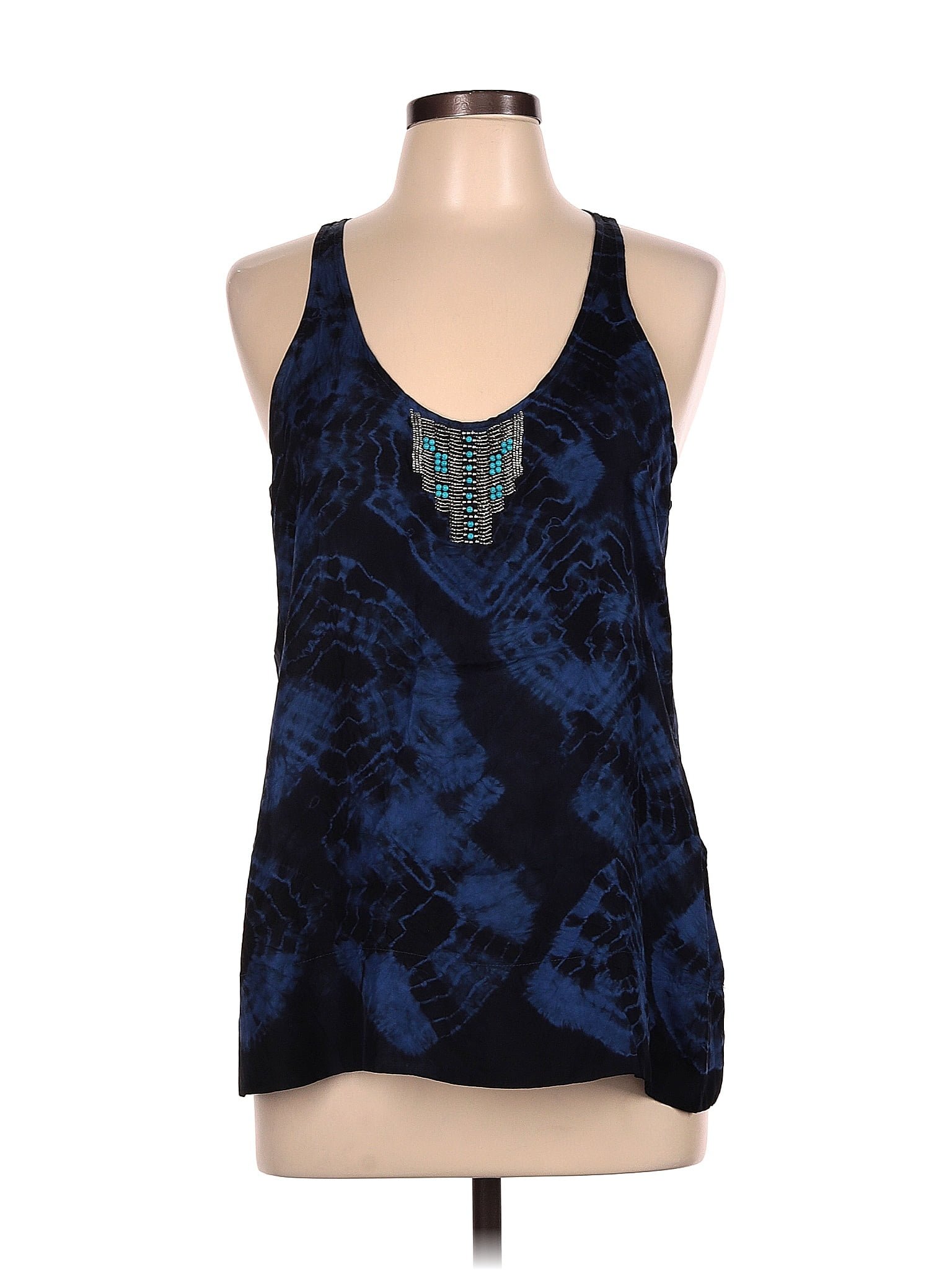 Joie 100 Silk Blue Sleeveless Silk Top Size L 82 Off Thredup