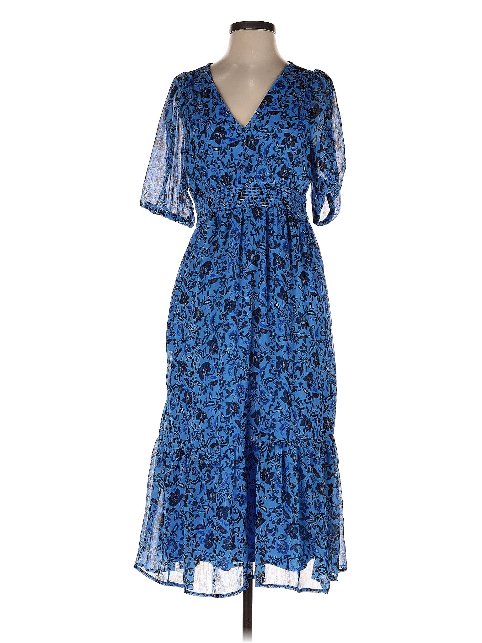 Old Navy 100 Polyester Blue Casual Dress Size S 51 Off Thredup
