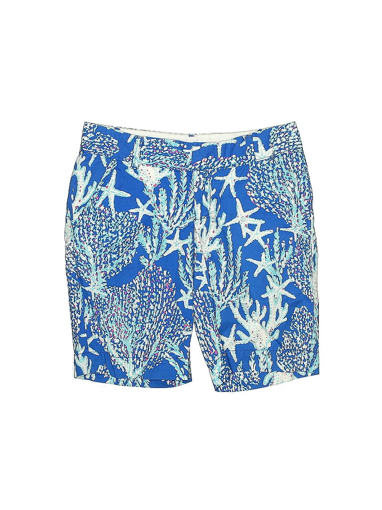 Lilly Pulitzer 100 Cotton Blue Shorts Size 4 67 Off Thredup