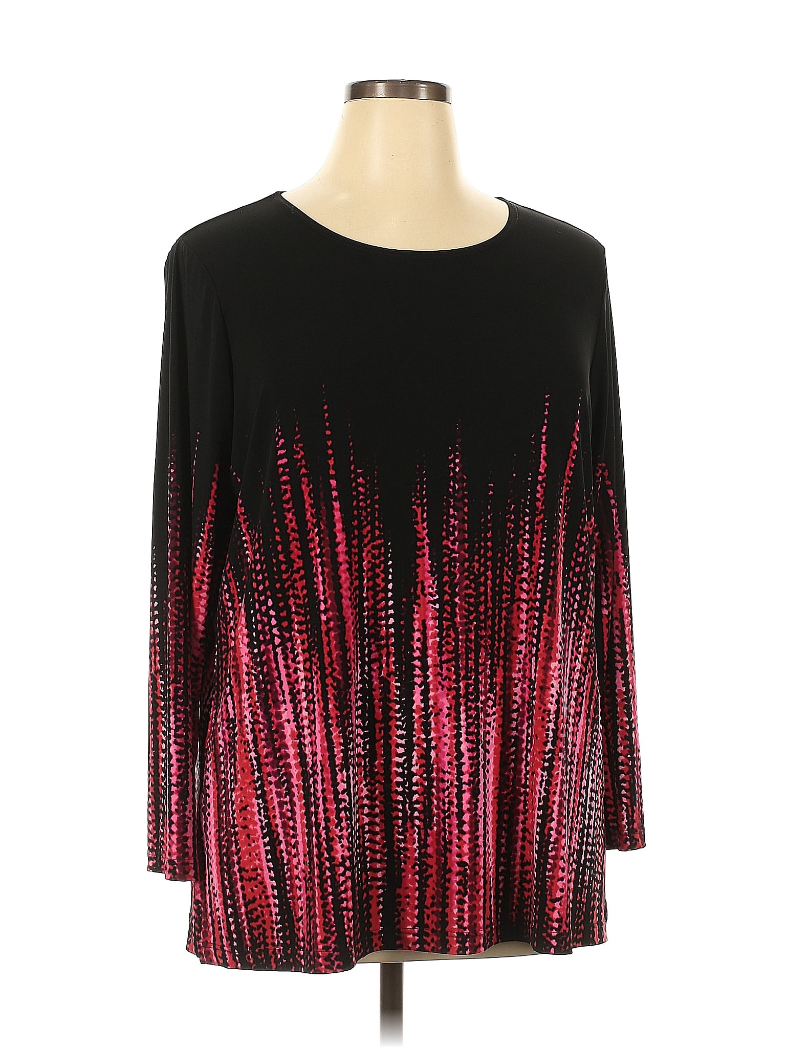 Susan Graver Black Long Sleeve Top Size XL - 68% off | ThredUp